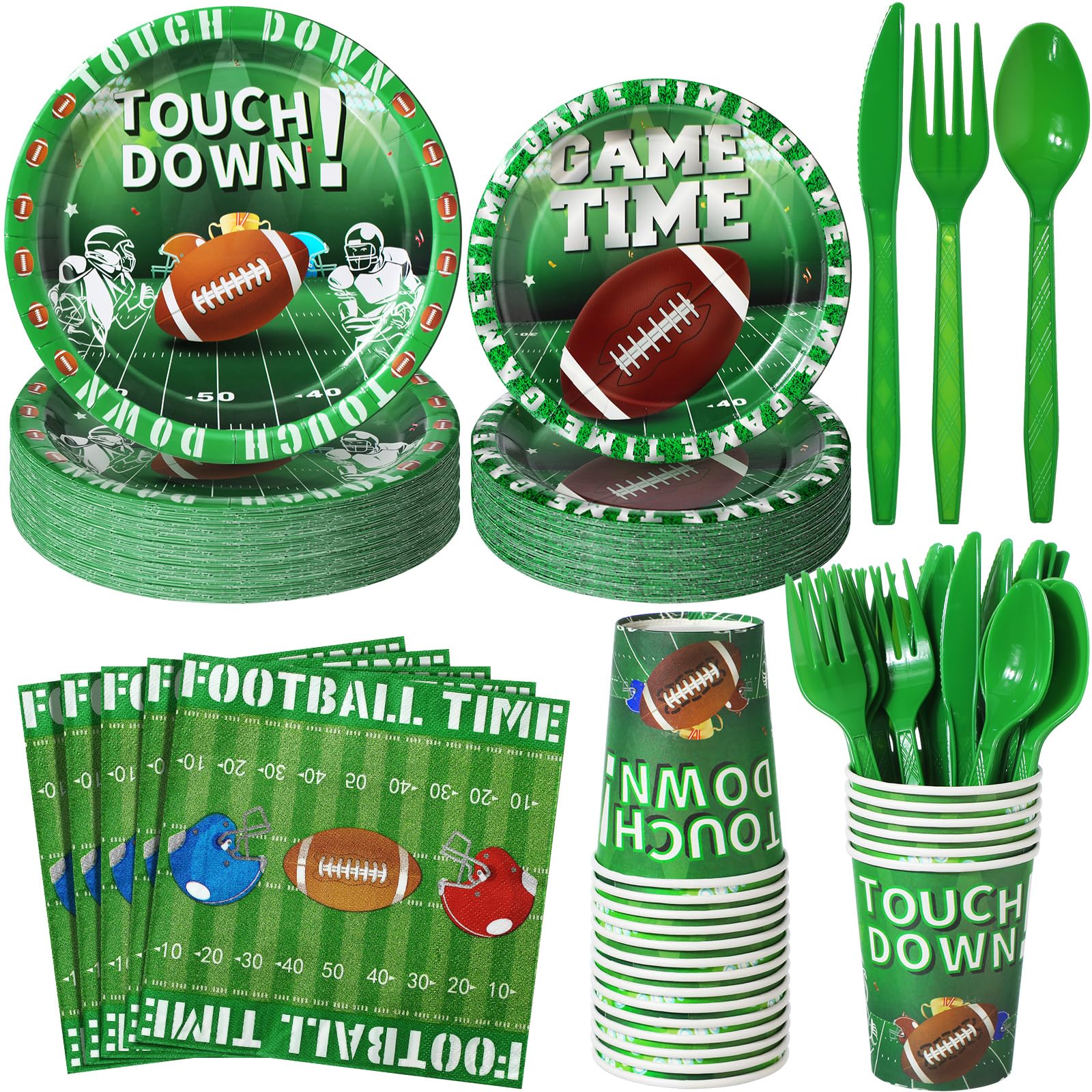 Amazon.com: Uiifan 336 Pcs Football Party Supplies Kit Includes ...