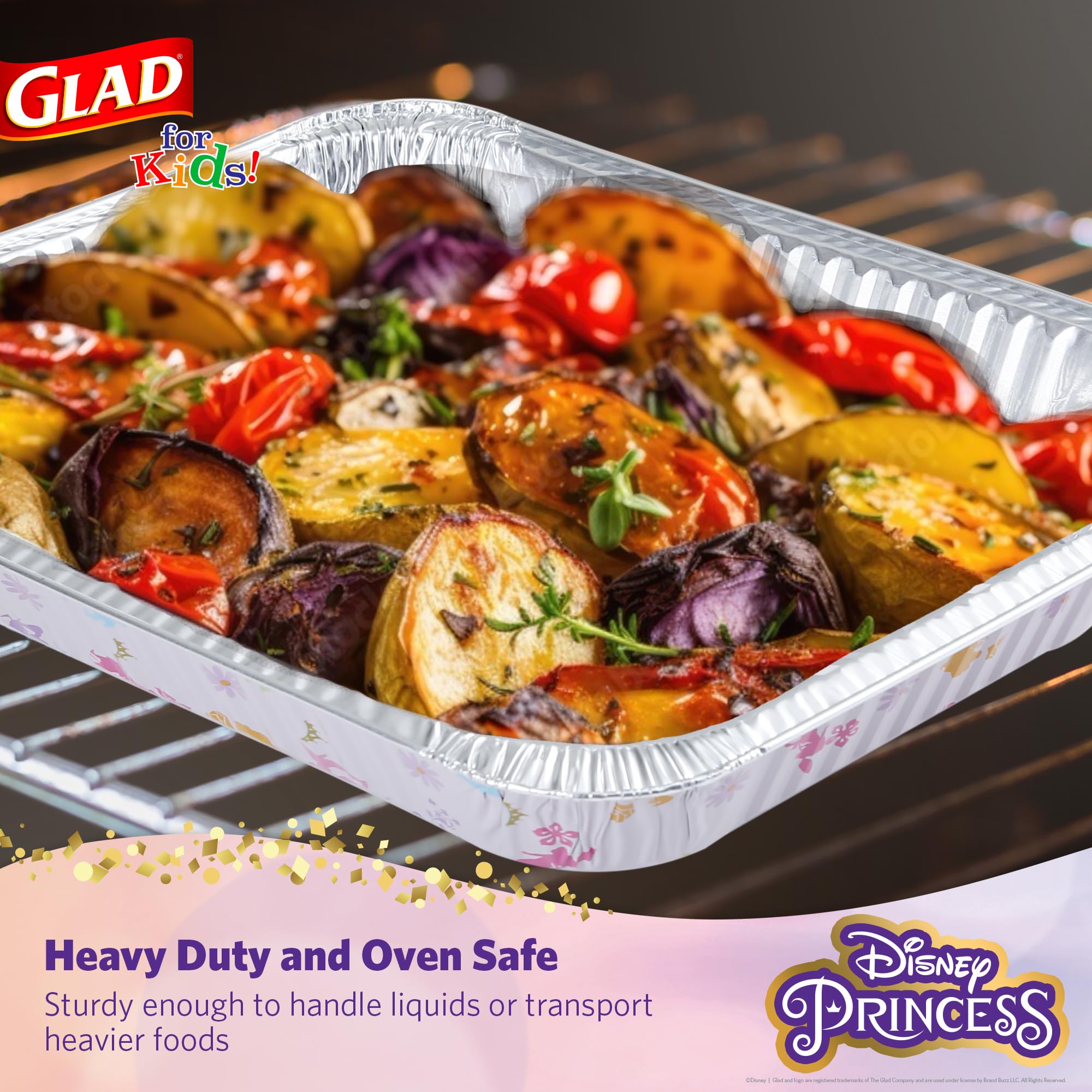 Snapklik.com : Glad Disposable Aluminum All Purpose Pans In Disney ...