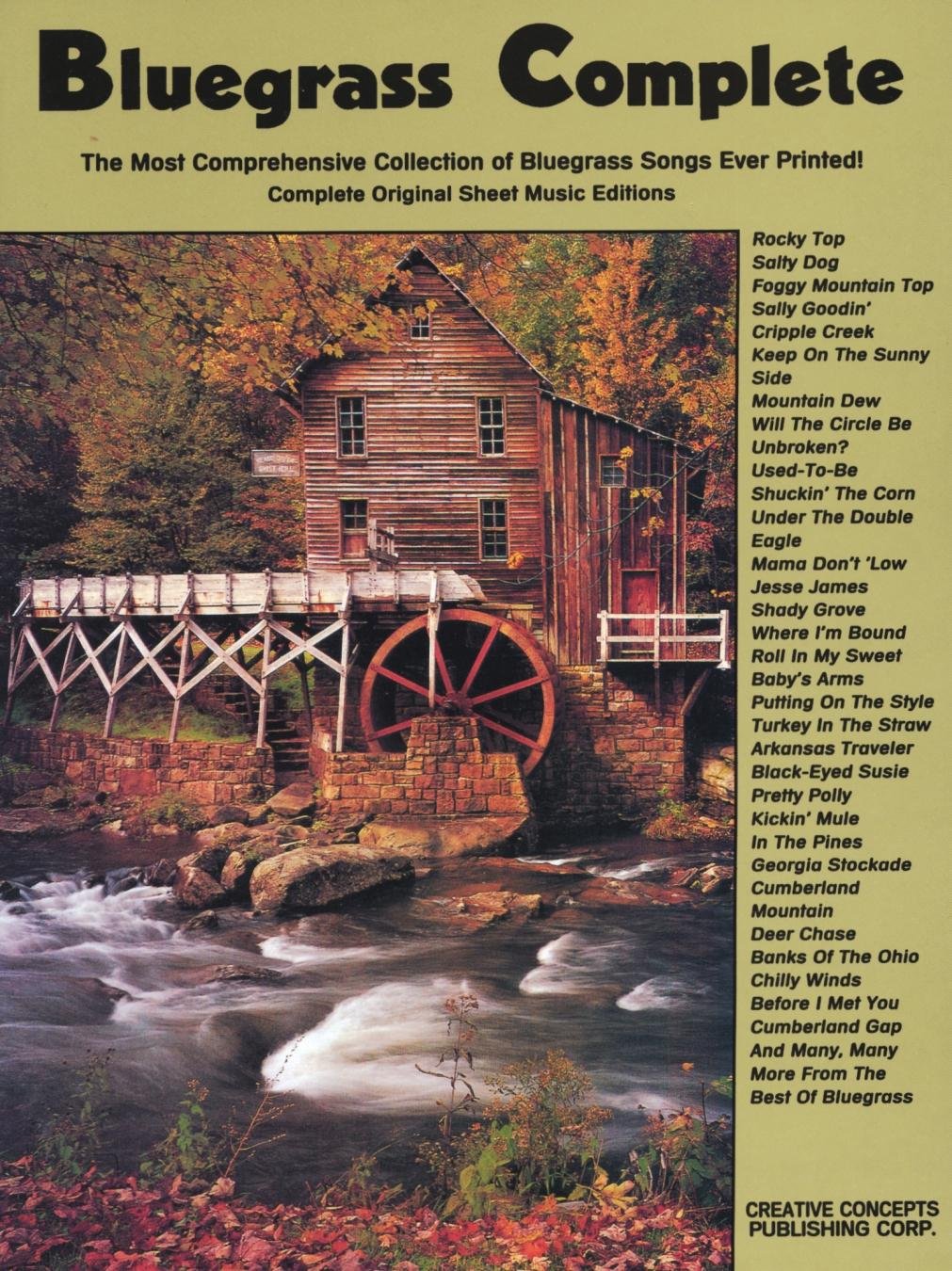 Amazon.com: Bluegrass Complete Piano, Vocal and Guitar Chords ...