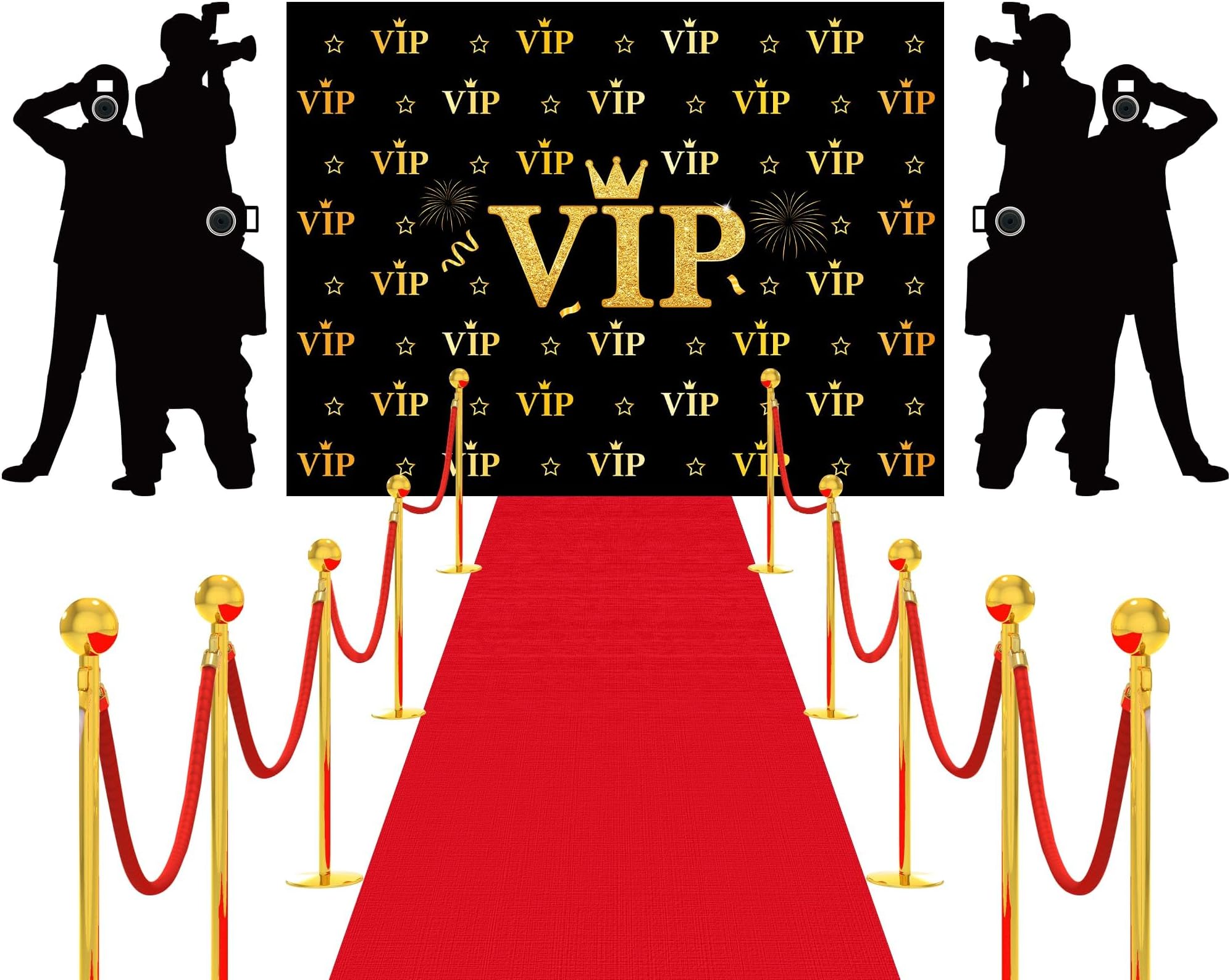 Amazon.com : Red Carpet Runner for VIP Theme Party Decorations 6.5 x 5 ...