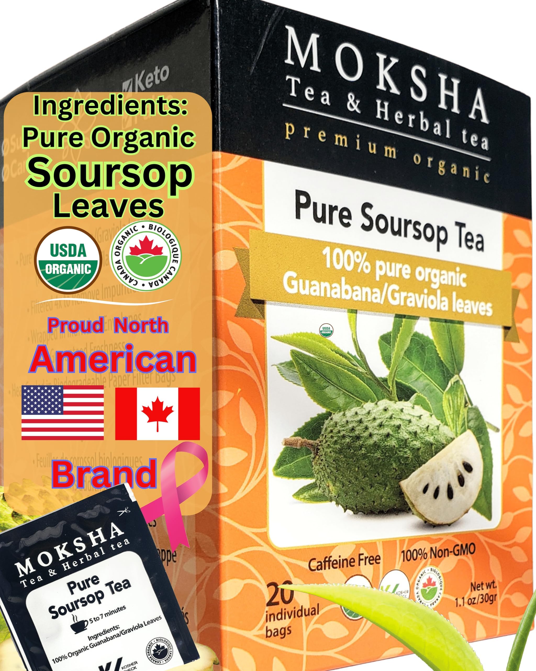 Amazon.com : Pure Graviola - Whole Soursop Leaves For Tea : Grocery ...