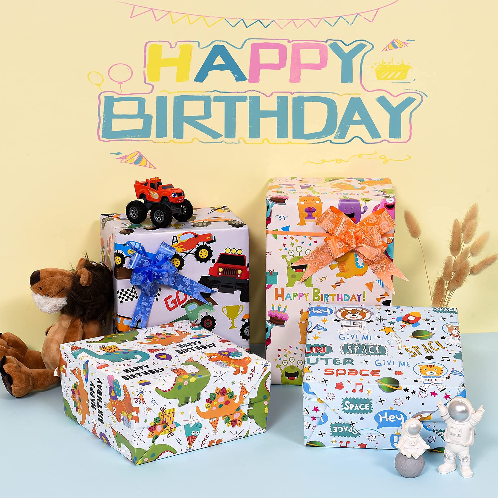 Snapklik.com : Birthday Wrapping Paper For Boys,Baby,KidsGift Wrapping ...