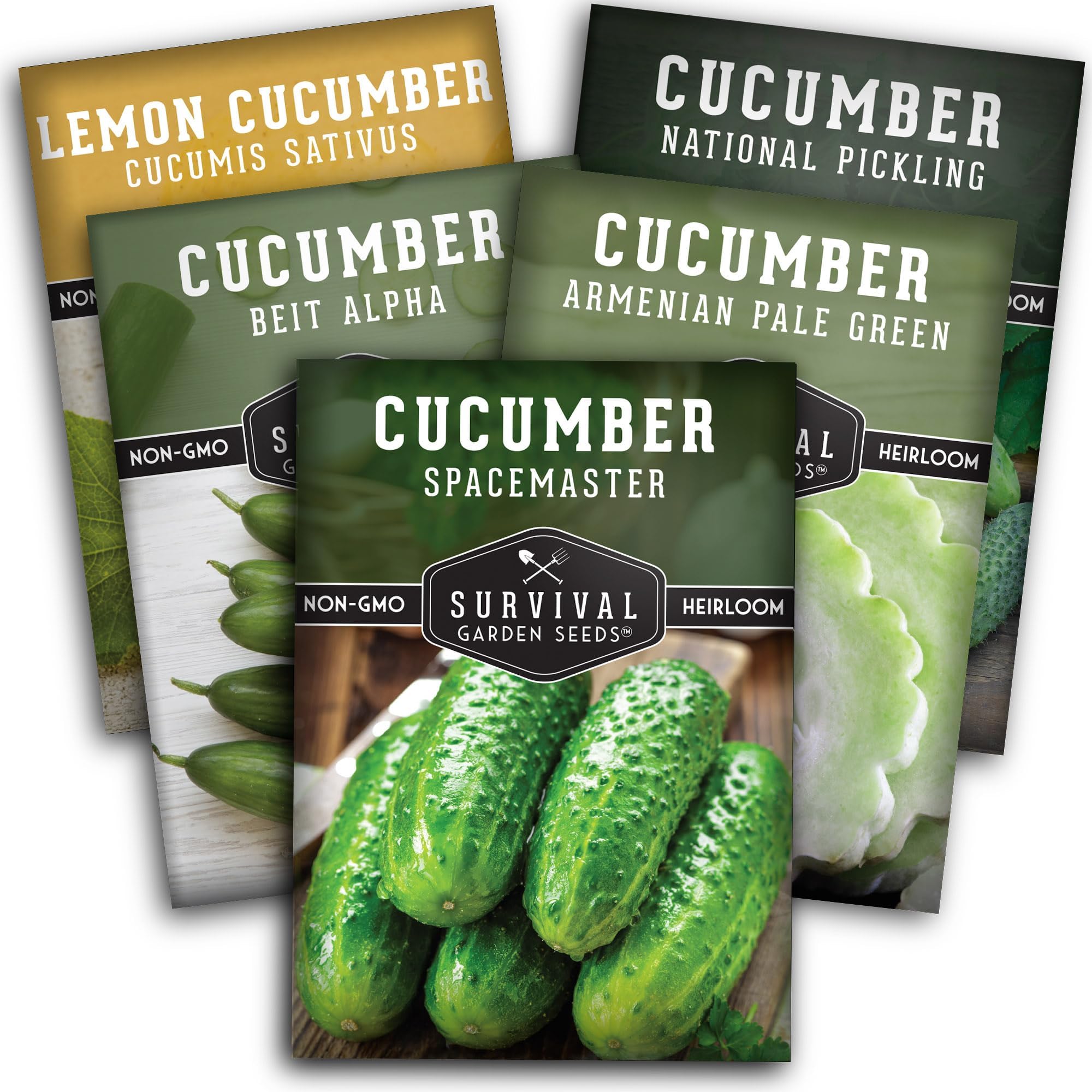 Amazon.com : Survival Garden Seeds Cucumber Collection - Mix of ...