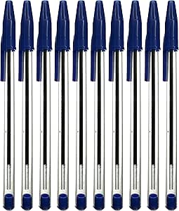ARTH Pens Blue Ink Biro Ballpoint Multipack Box Of 50 Pens : Amazon.co ...