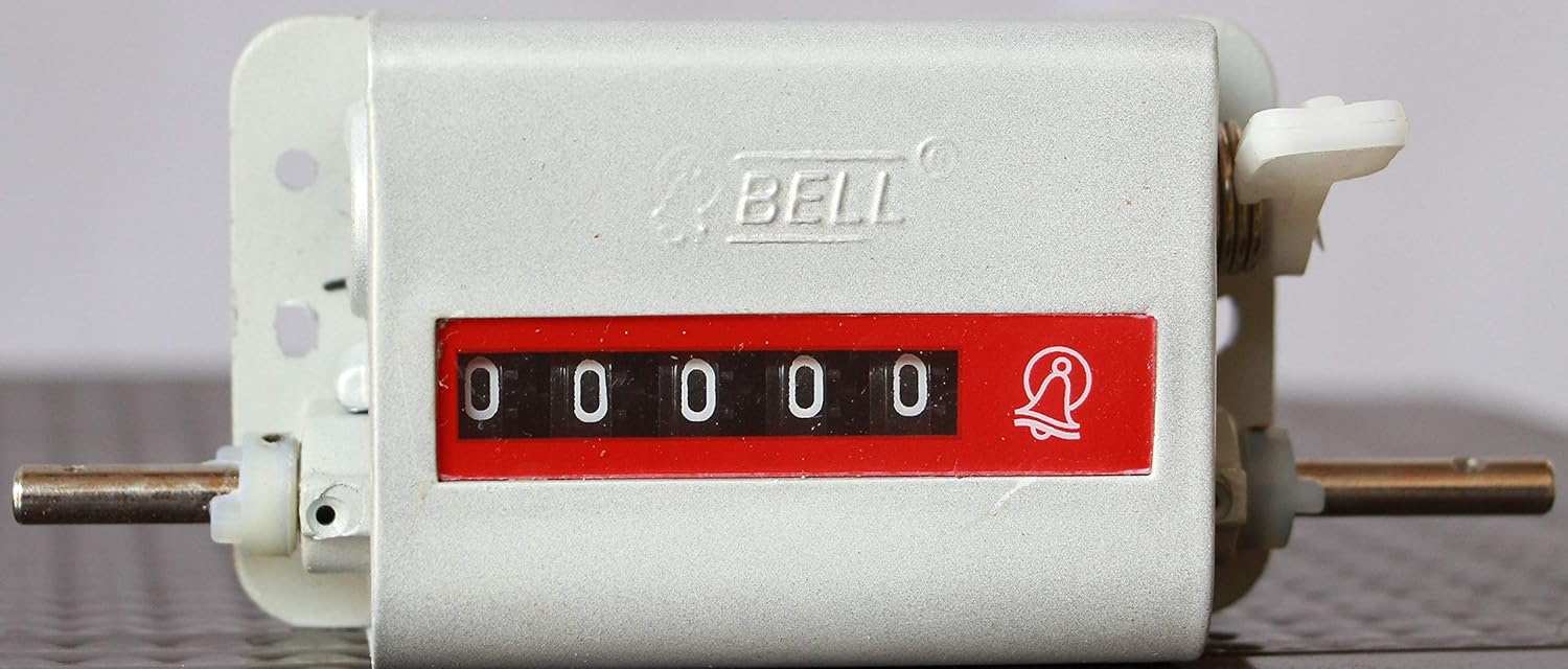 KISAN ENGINEERING Bell Counter Meter (White) : Amazon.in: Office Products