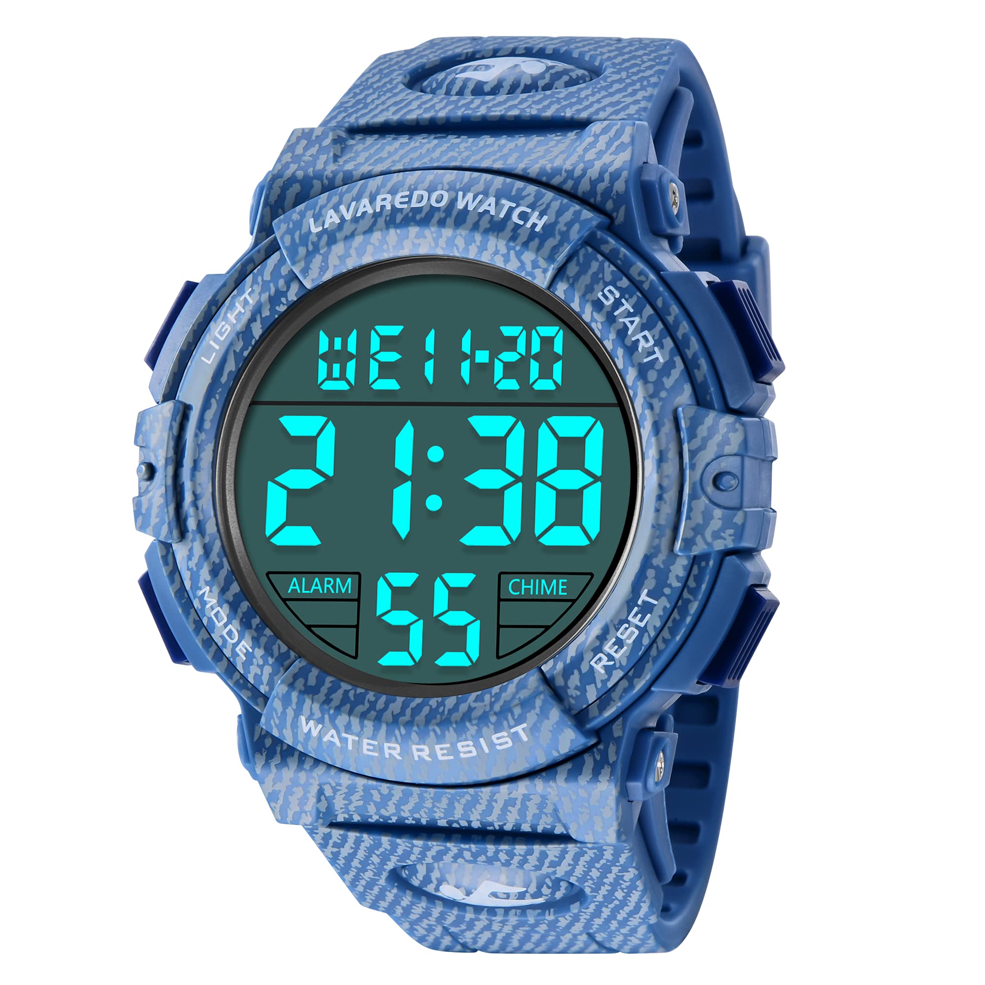 Snapklik.com : L LAVAREDO Mens Digital Watch Sports Military Watches ...