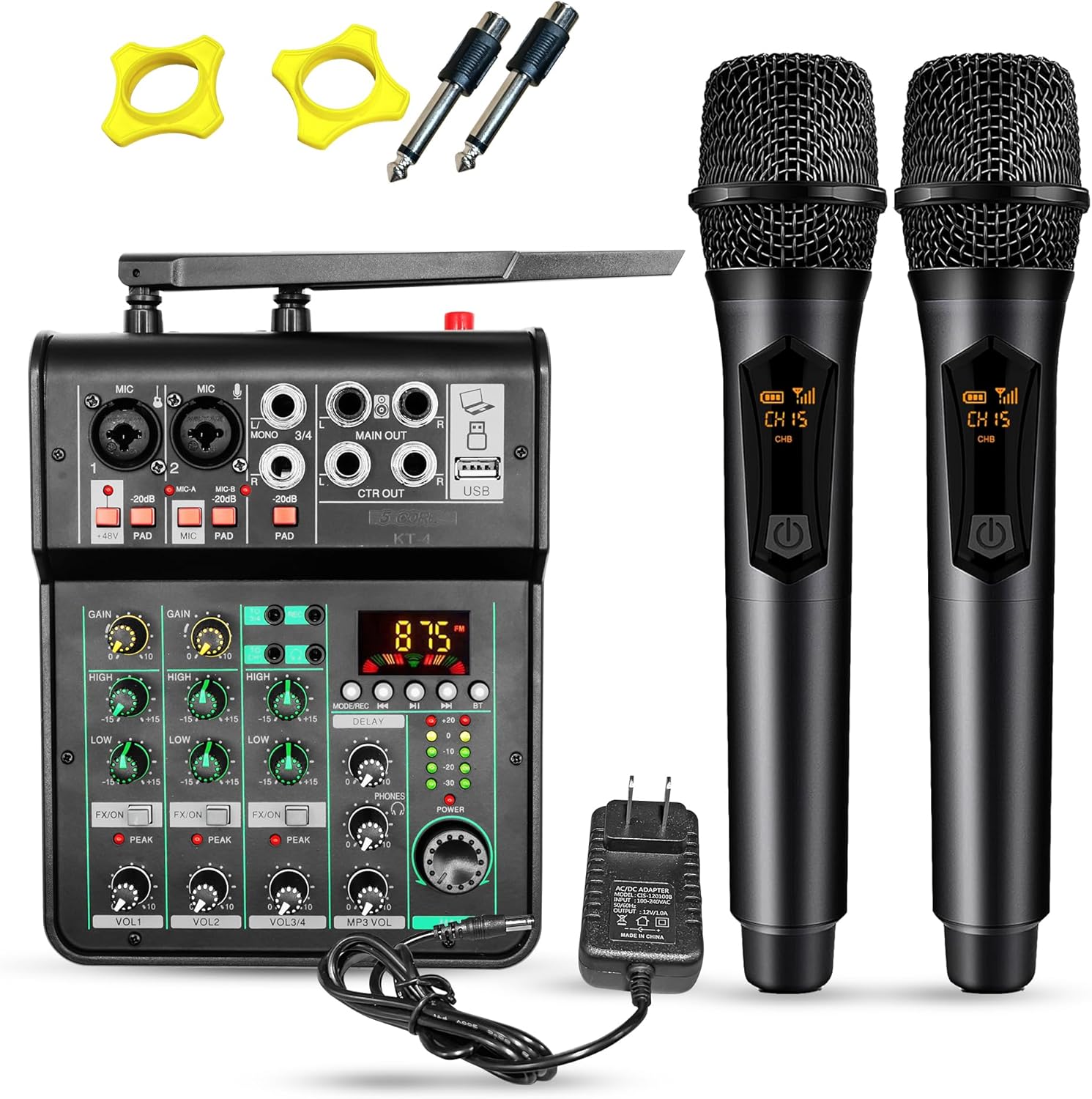 Amazon.com: 5 Core Audio Mixer Dj Mixer 4 Channel Sound Board w Built ...