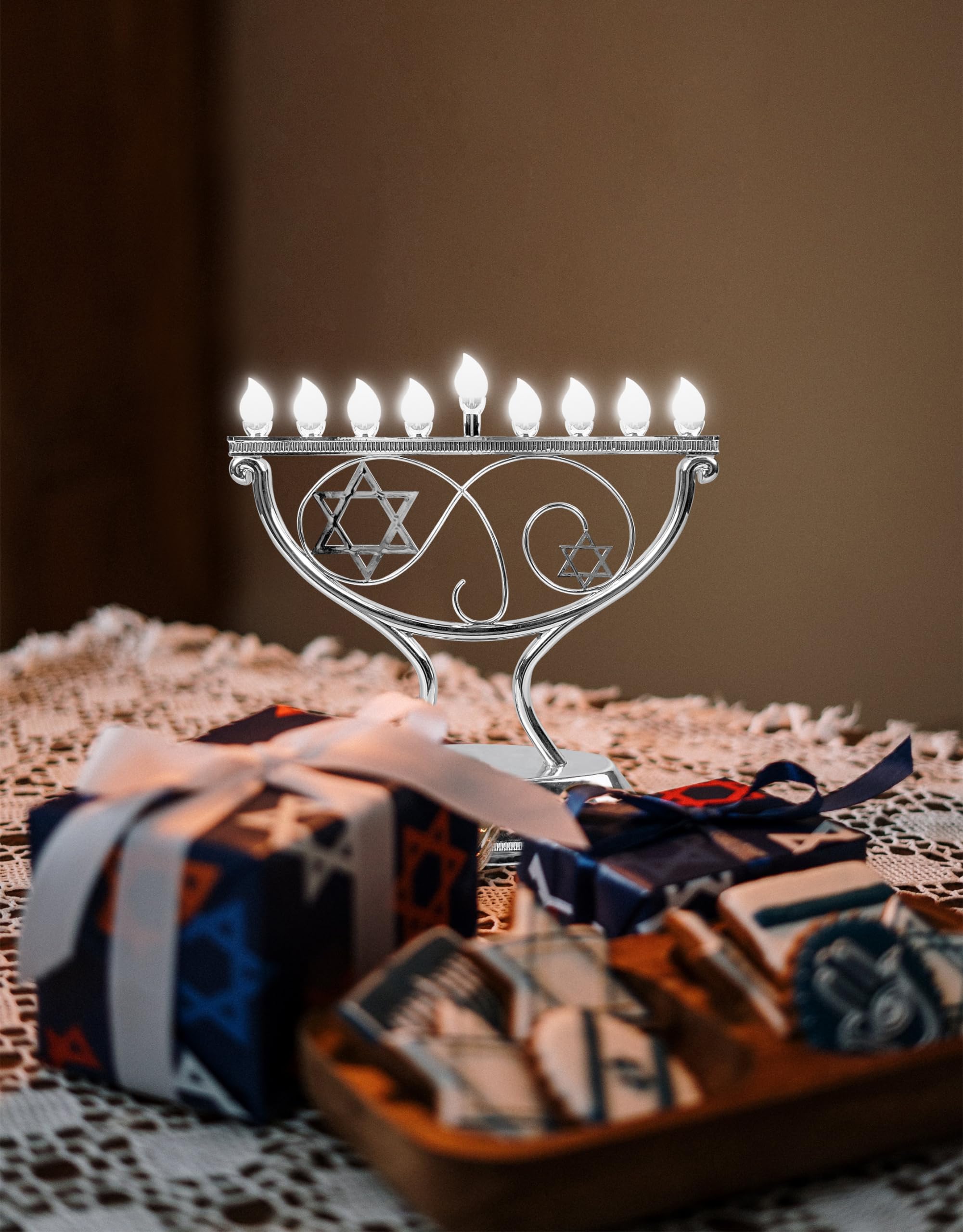 Pretty Lit Menorah