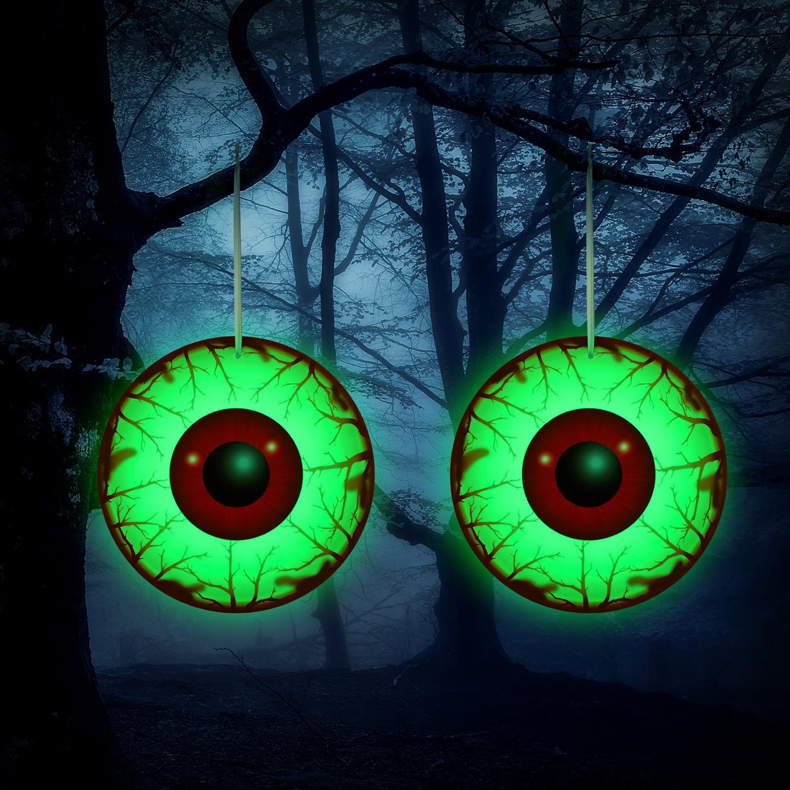 Amazon.com: WinnerWhy 2 Pcs Halloween Glow Eye Ball Huge in The Dark ...