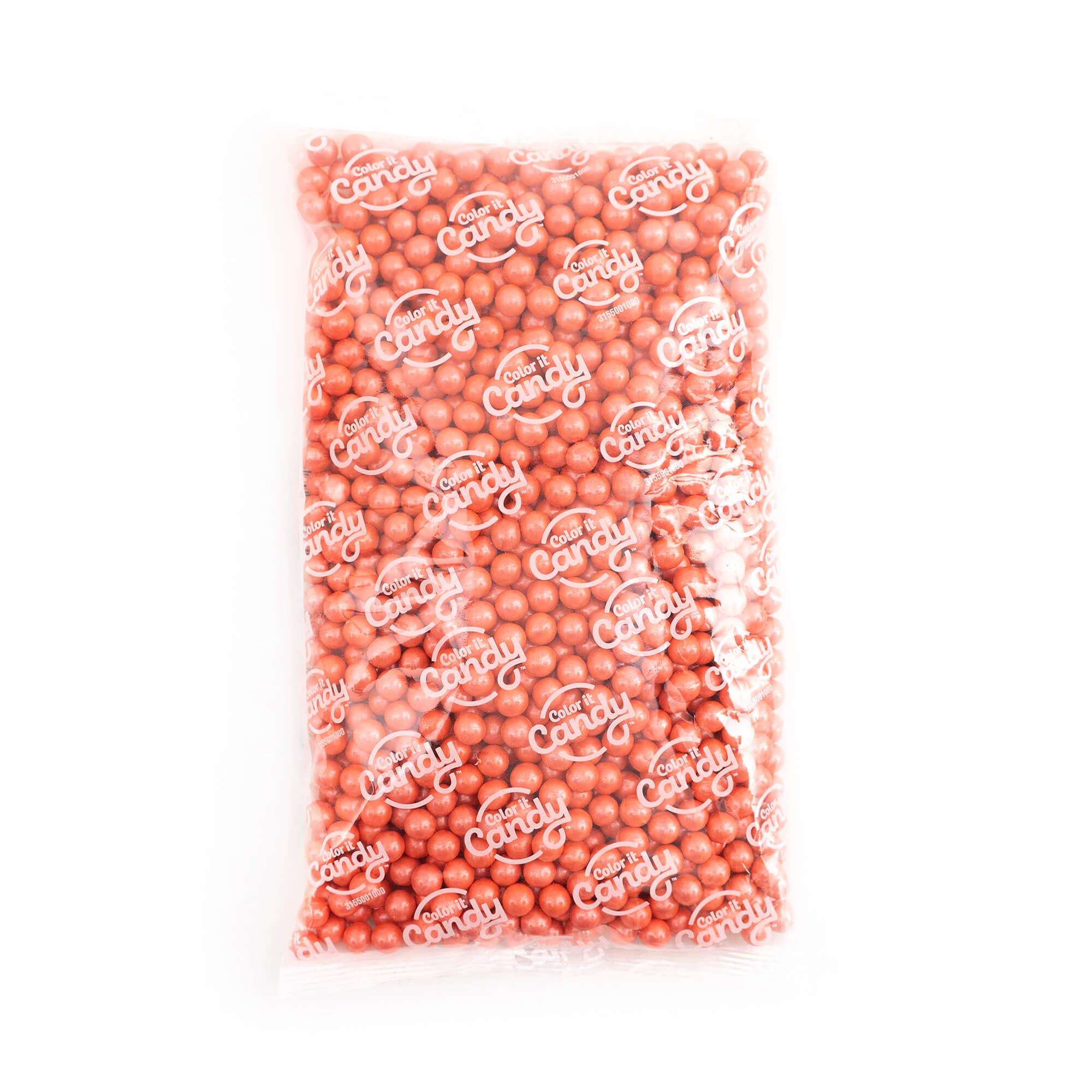 Coral Colored Candy Buffet