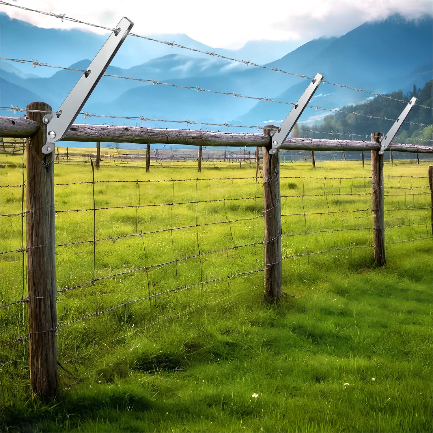 Snapklik.com : 18 Pack Barbed Wire Extension Arms For Wooden Fence ...