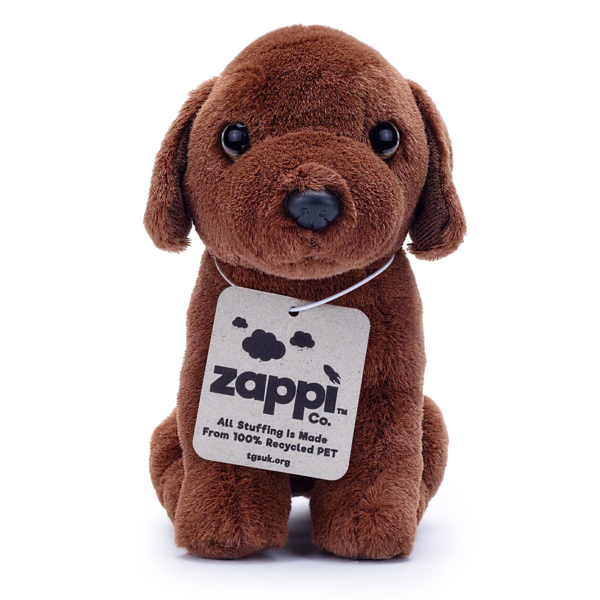 Zappi Co Palm Pups Coco the Chocolate Labrador Plush Toy (15cm) – Choco ...