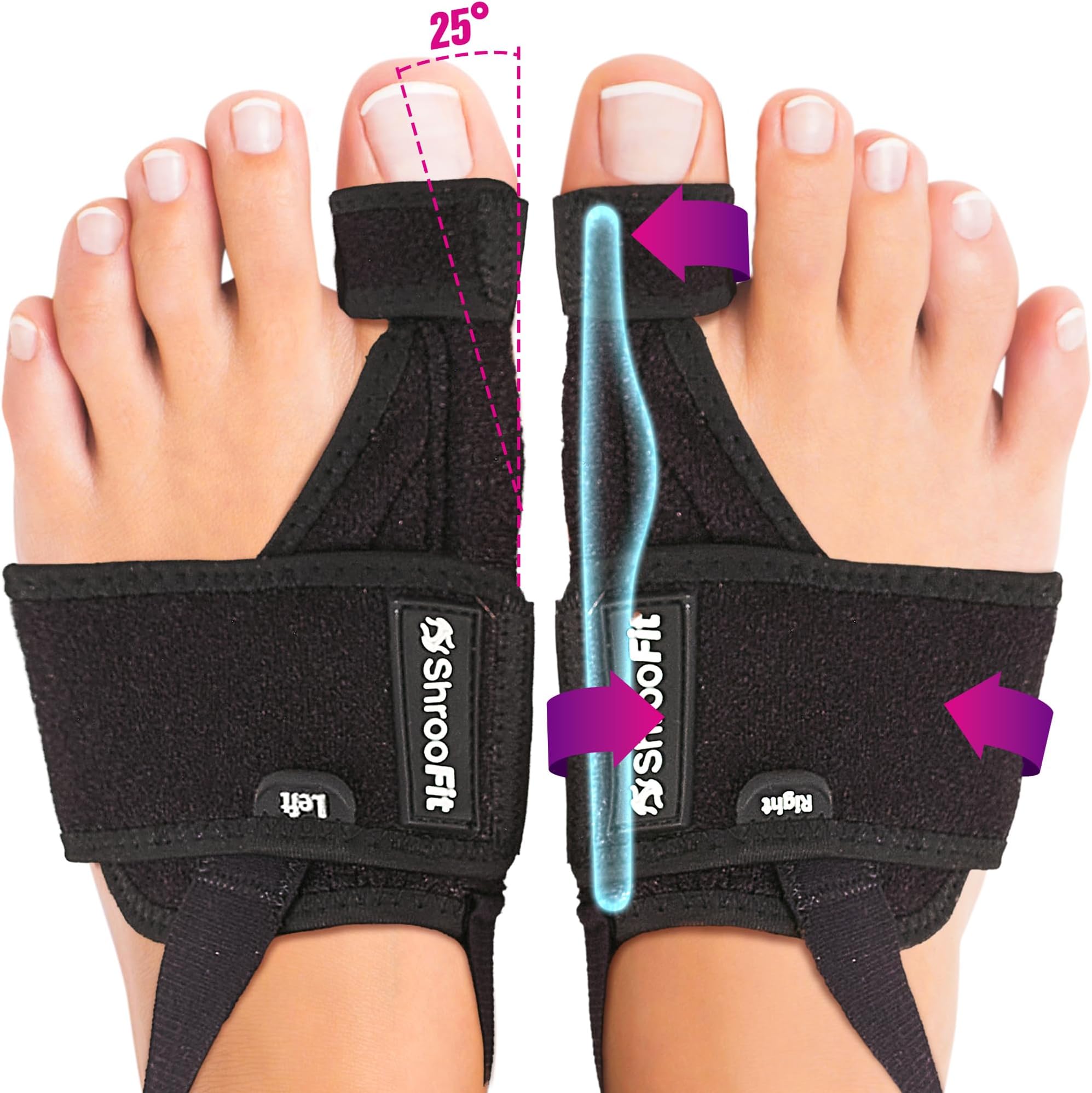 Amazon.com: Dr. Scholl's BUNION RELIEF & TOE CORRECTOR // Massaging Gel ...