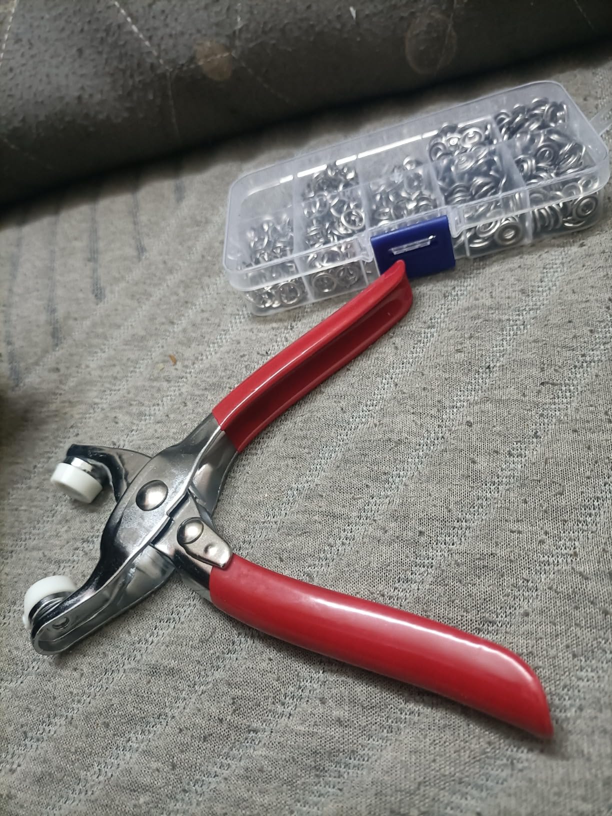 100 Sets Metal Snaps Buttons with Fastener Pliers Press Tool Kit Snaps ...