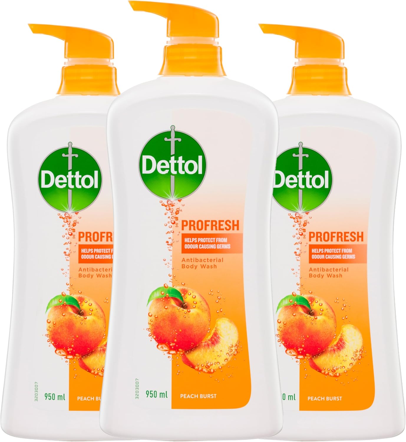 Dettol Profresh Shower Gel Body Wash Peach Burst 950ml x 3 Pack : Amazon.com.au: Beauty