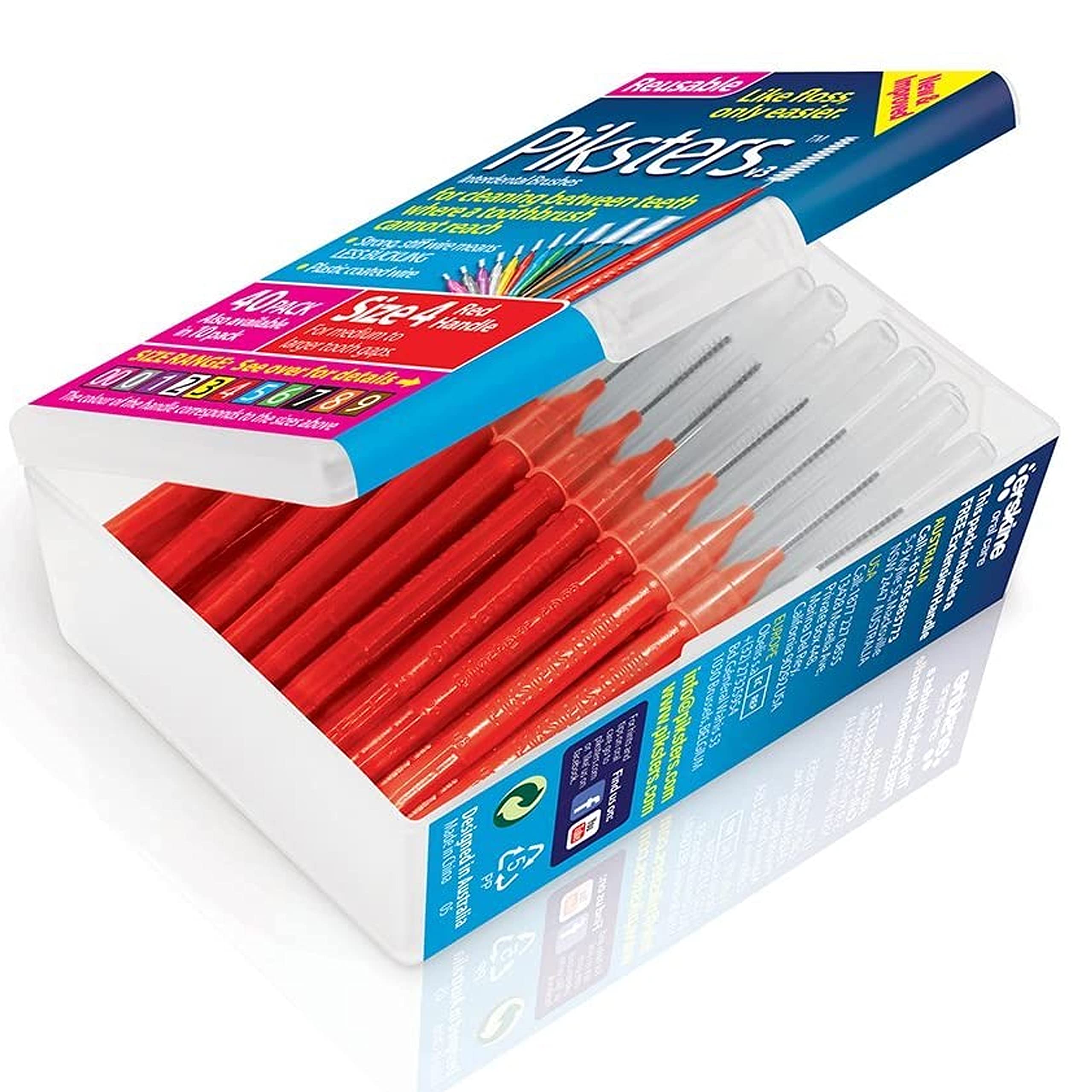 Piksters Interdental Brush Size 4 (40 Pack) by Pikster – BigaMart