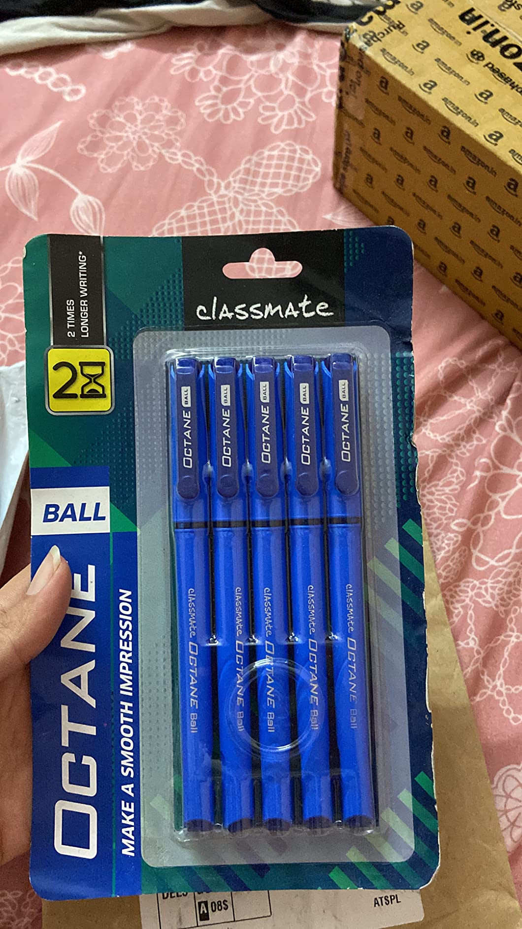 Classmate Octane- Blue Ball Pens (pack Of 5) | Smooth & Fast Writing ...