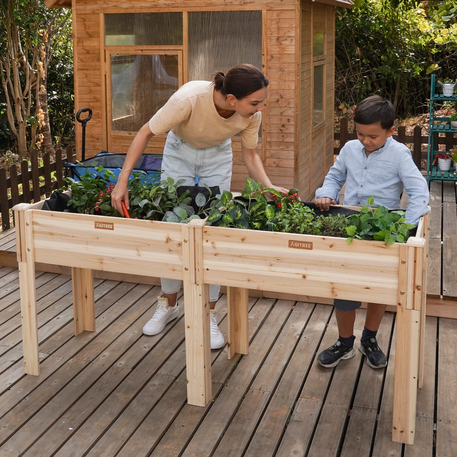 Long Narrow Elevated Planter Boxes Small Medium Large Planter Box