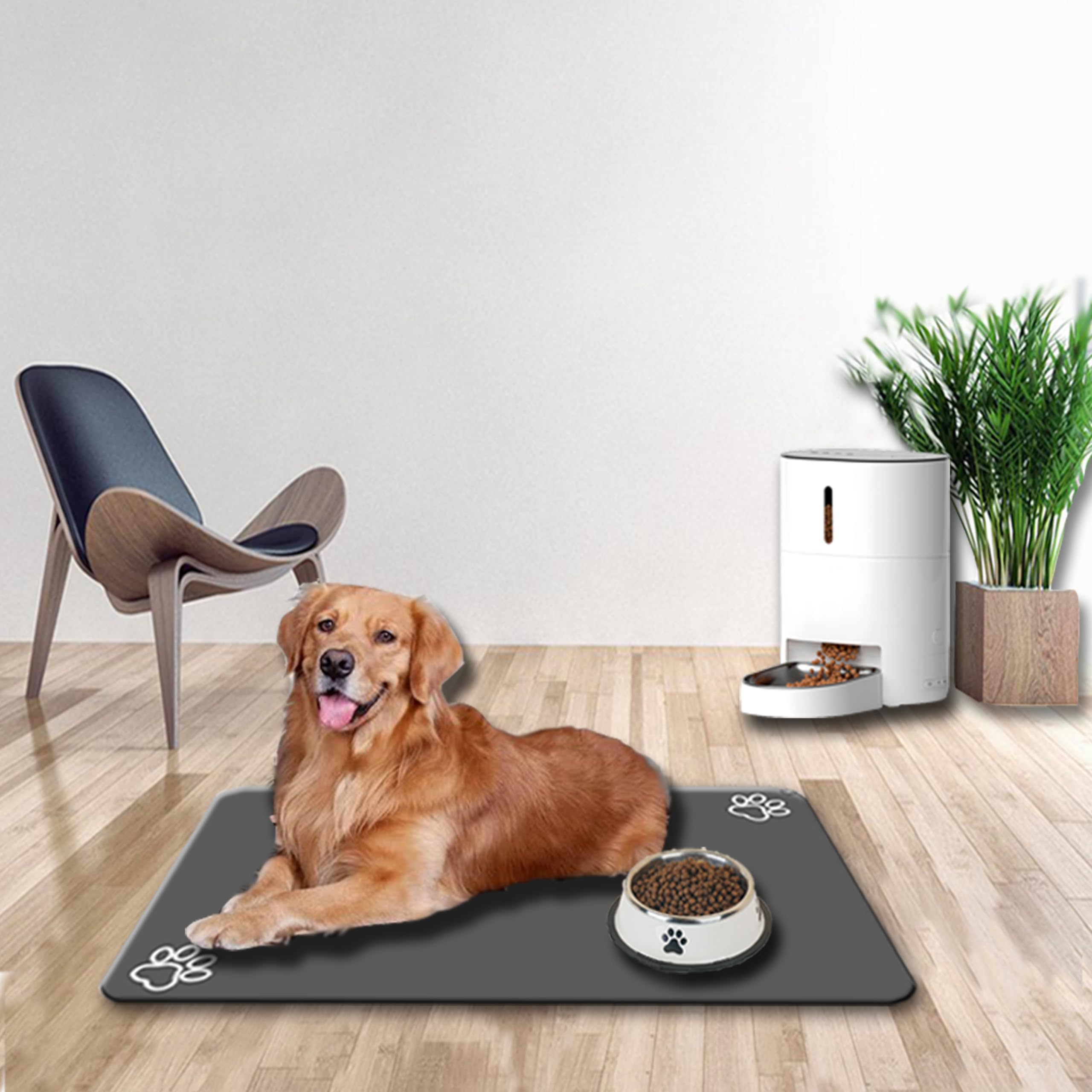 Large Dog Food Mat, Super Absorbent Dog Mat for Food and Water, Quick ...