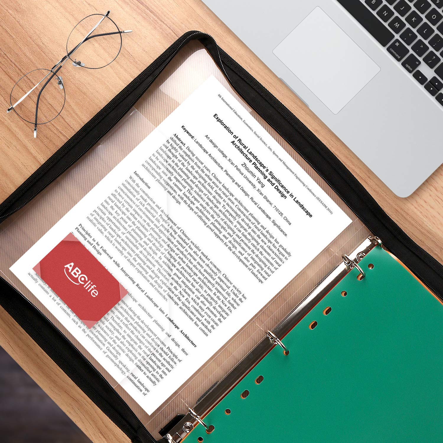 Snapklik.com : ABC Life Zipper Binder