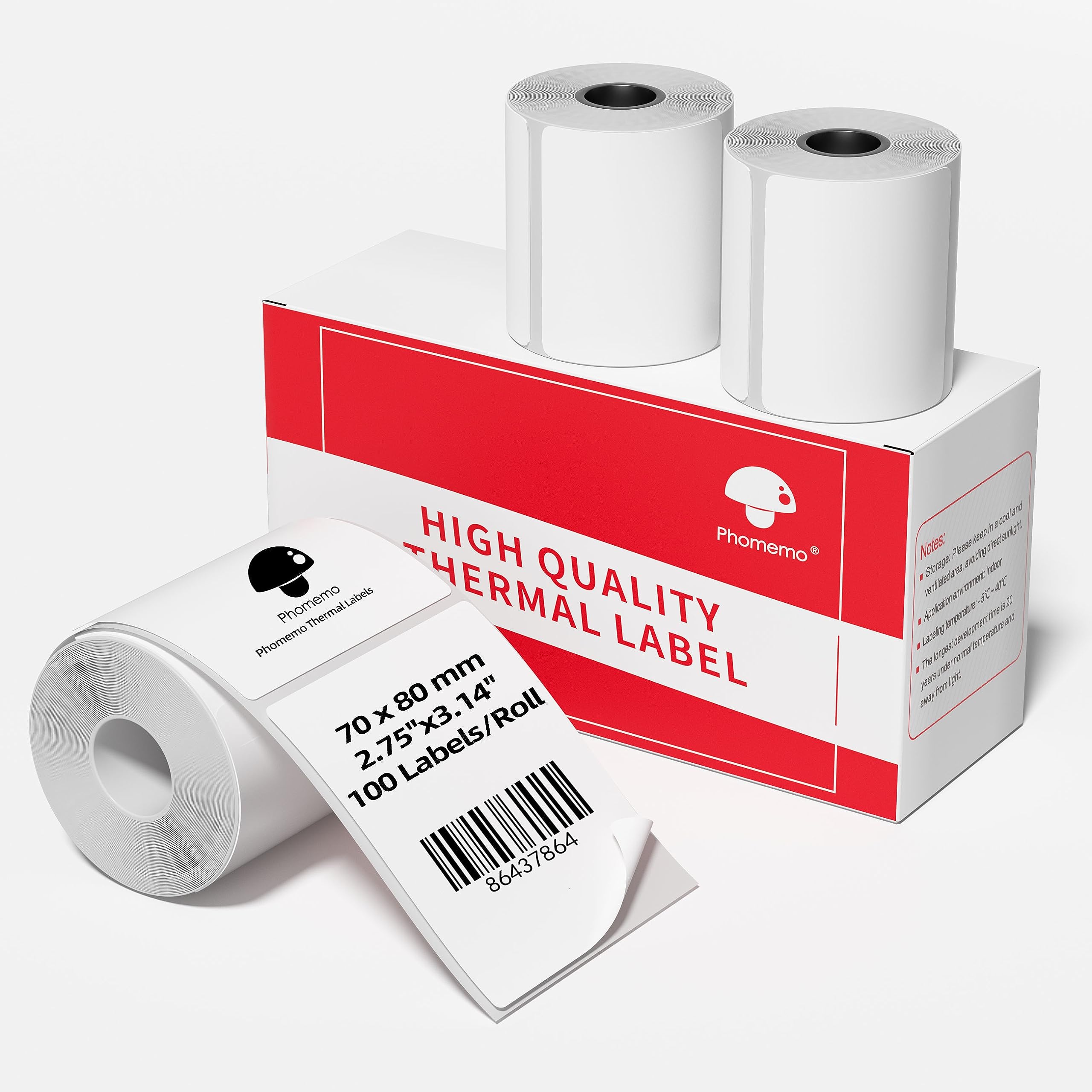 Snapklik.com : 3 Roll Label Printer Thermal Paper,Compatible