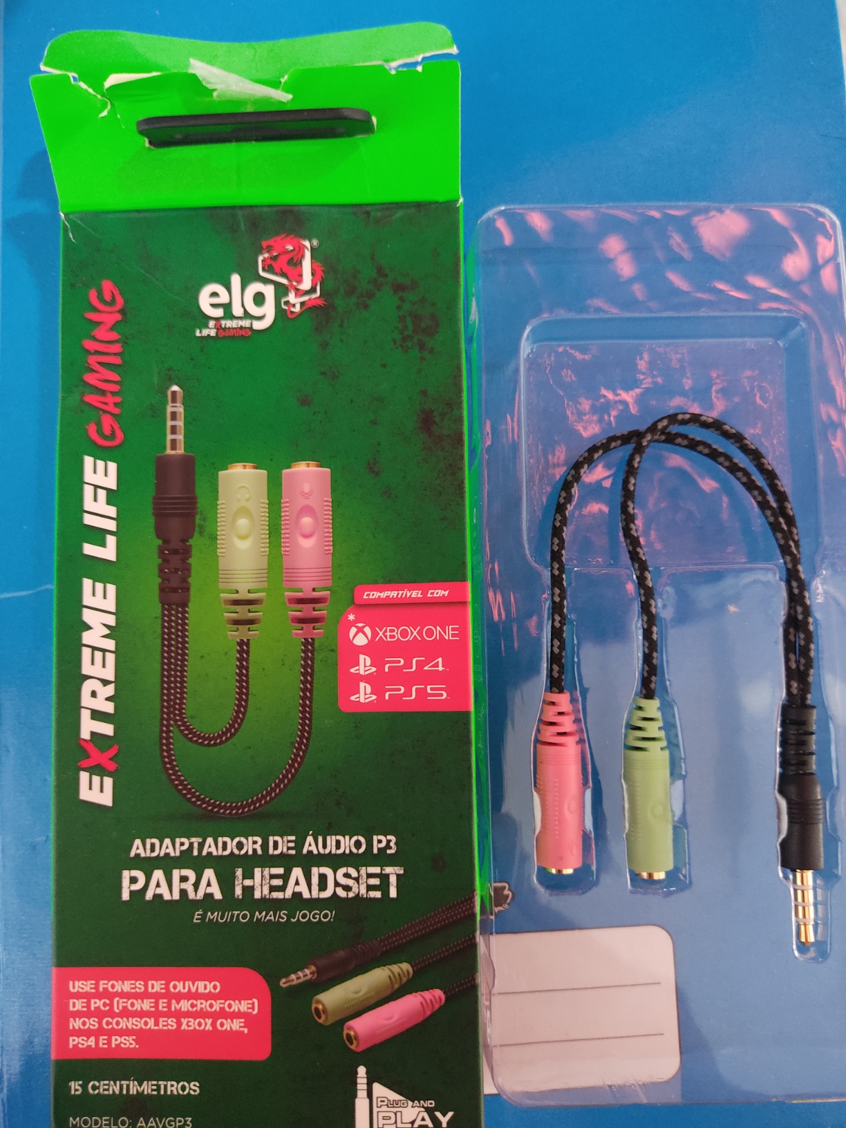 Adaptador de Áudio P3 para HEADSET AAVGP3 | Amazon.com.br