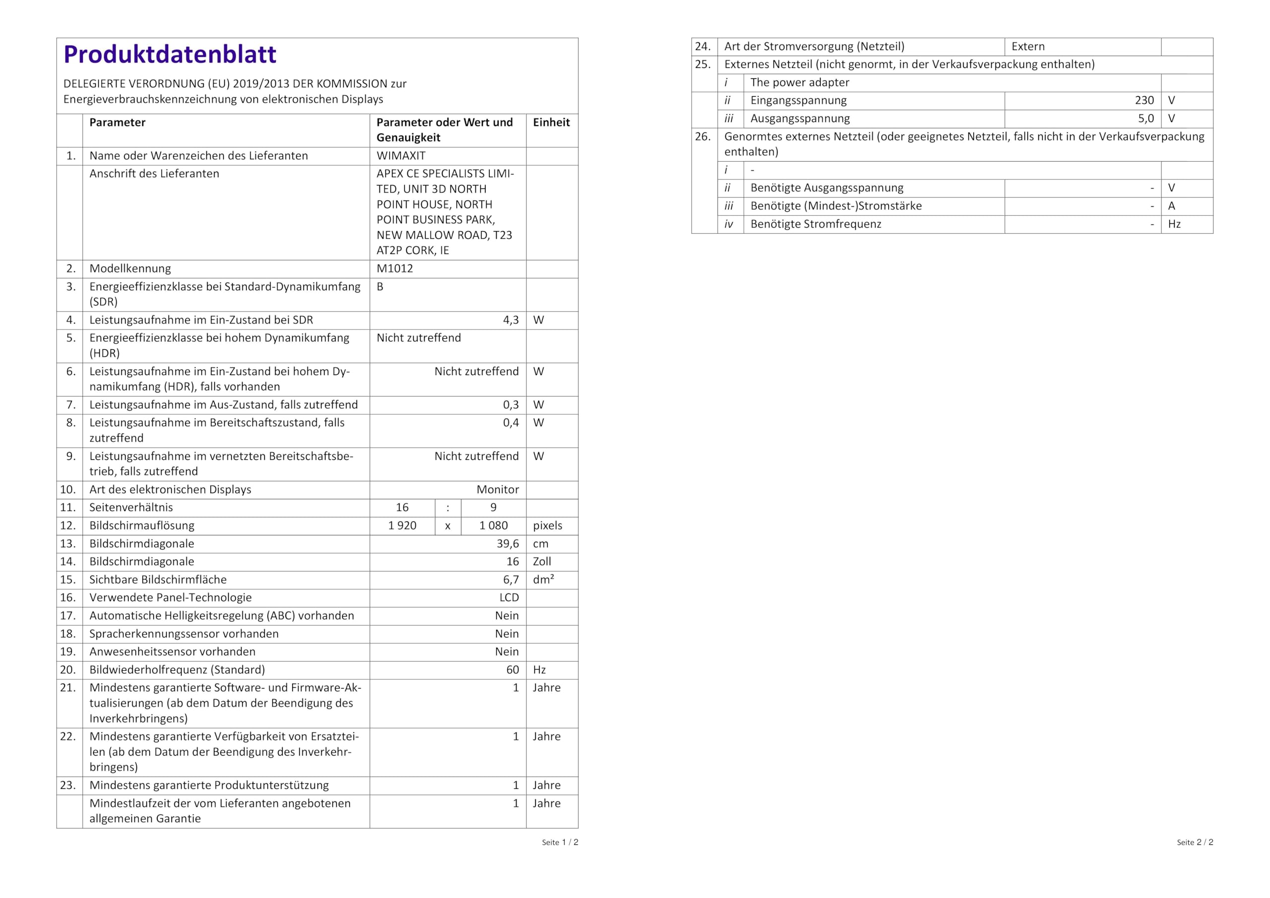 HMTECH Raspberry Pi Bildschirm 10.1 Zoll Touchscreen Monitor 1024x600 ...