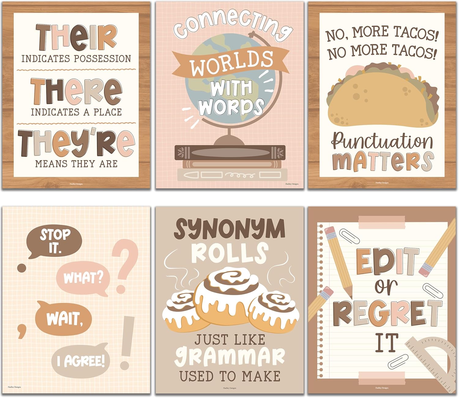 Hadley Designs ELA Posters for High School Classroom Barbados | Ubuy