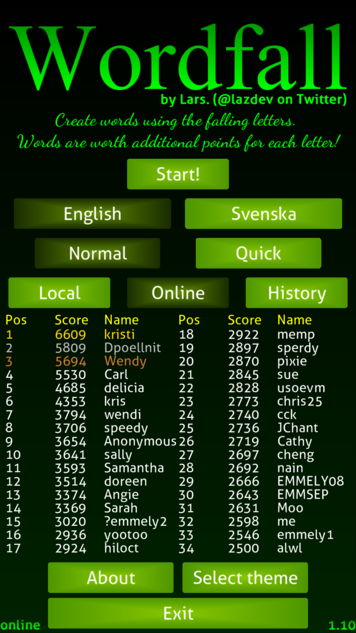 Wordfall - App on Amazon Appstore