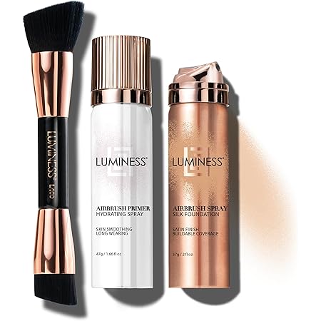 Amazon.com: LUMINESS Silk Airbrush Spray Foundation Makeup Starter Kit ...