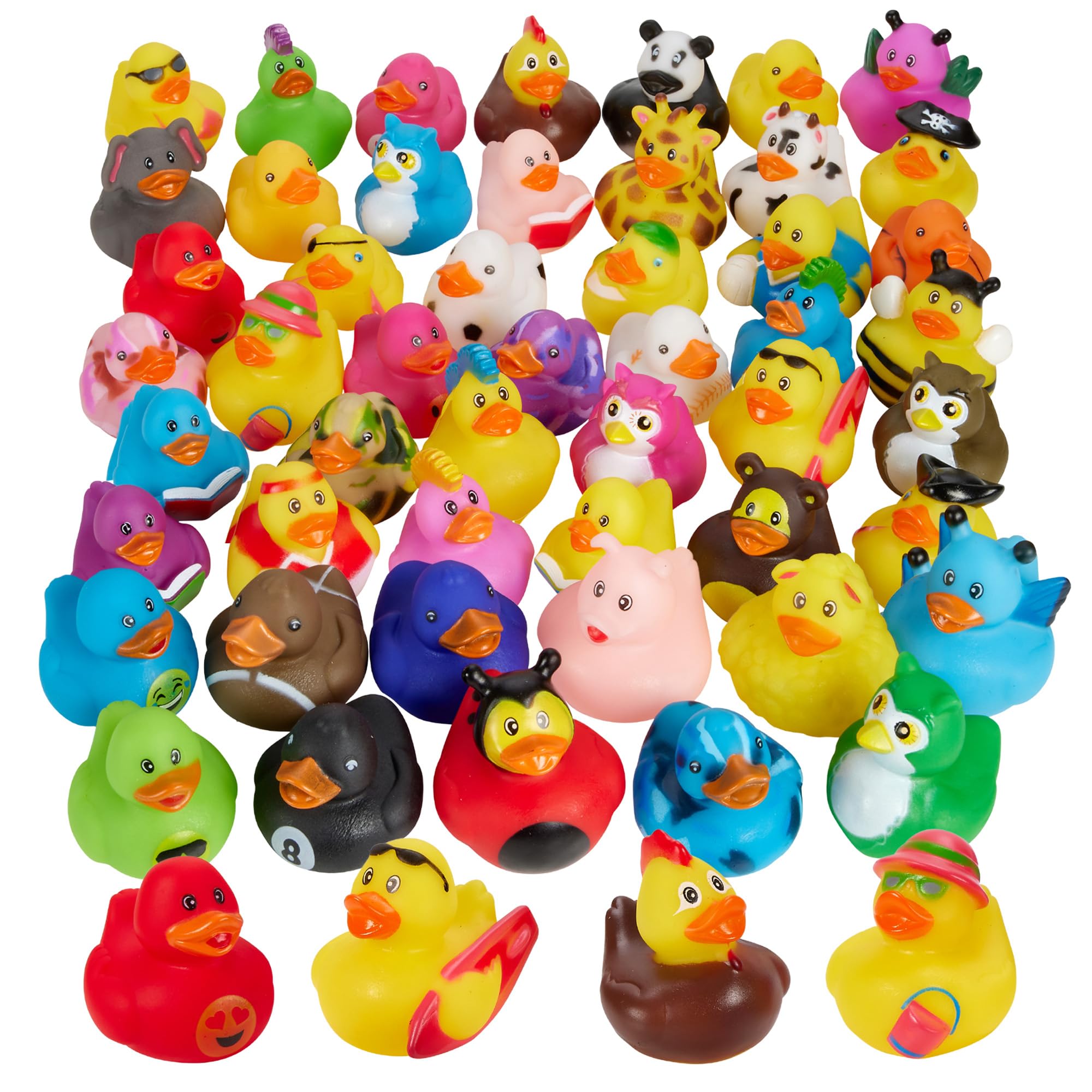 Amazon.com: Playbees Assortment Rubber Duck Toy Duckies for Kids - 25 ...