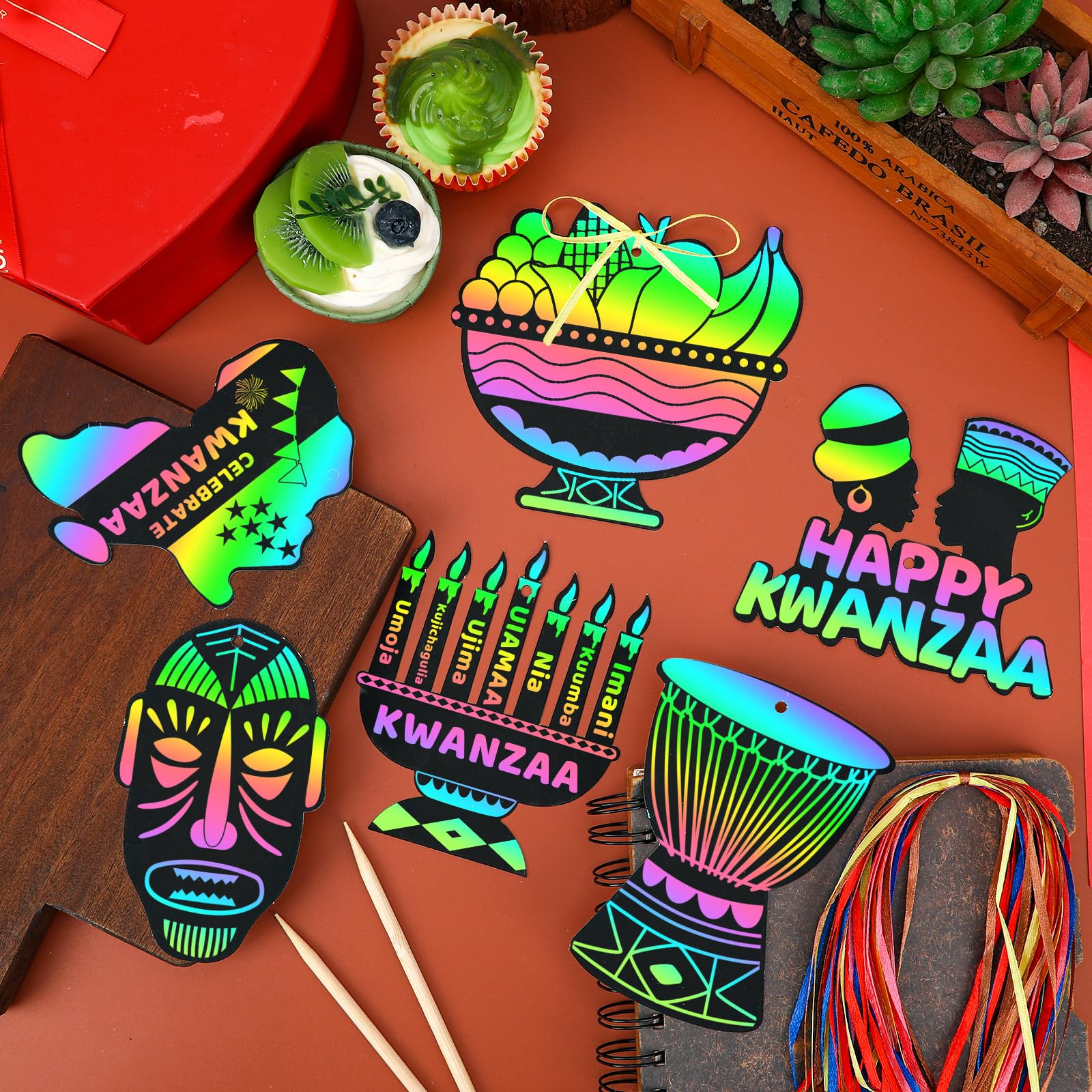 Snapklik.com : 36 PCS Kwanzaa Crafts For Kids, Kwanzaa Magic Rainbow ...