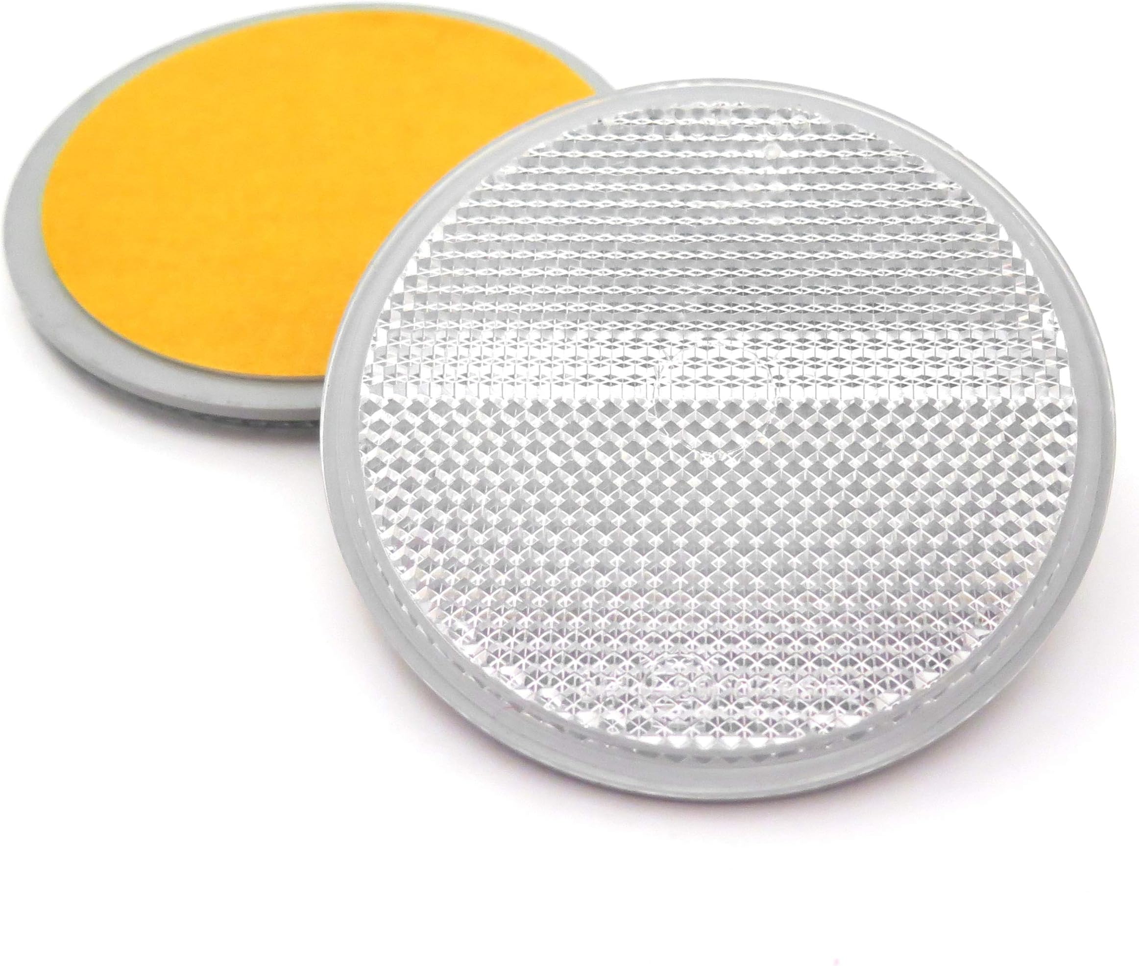227s Self-Adhesive Reflectors -Stick-On Round Circular Trailer Caravan ...