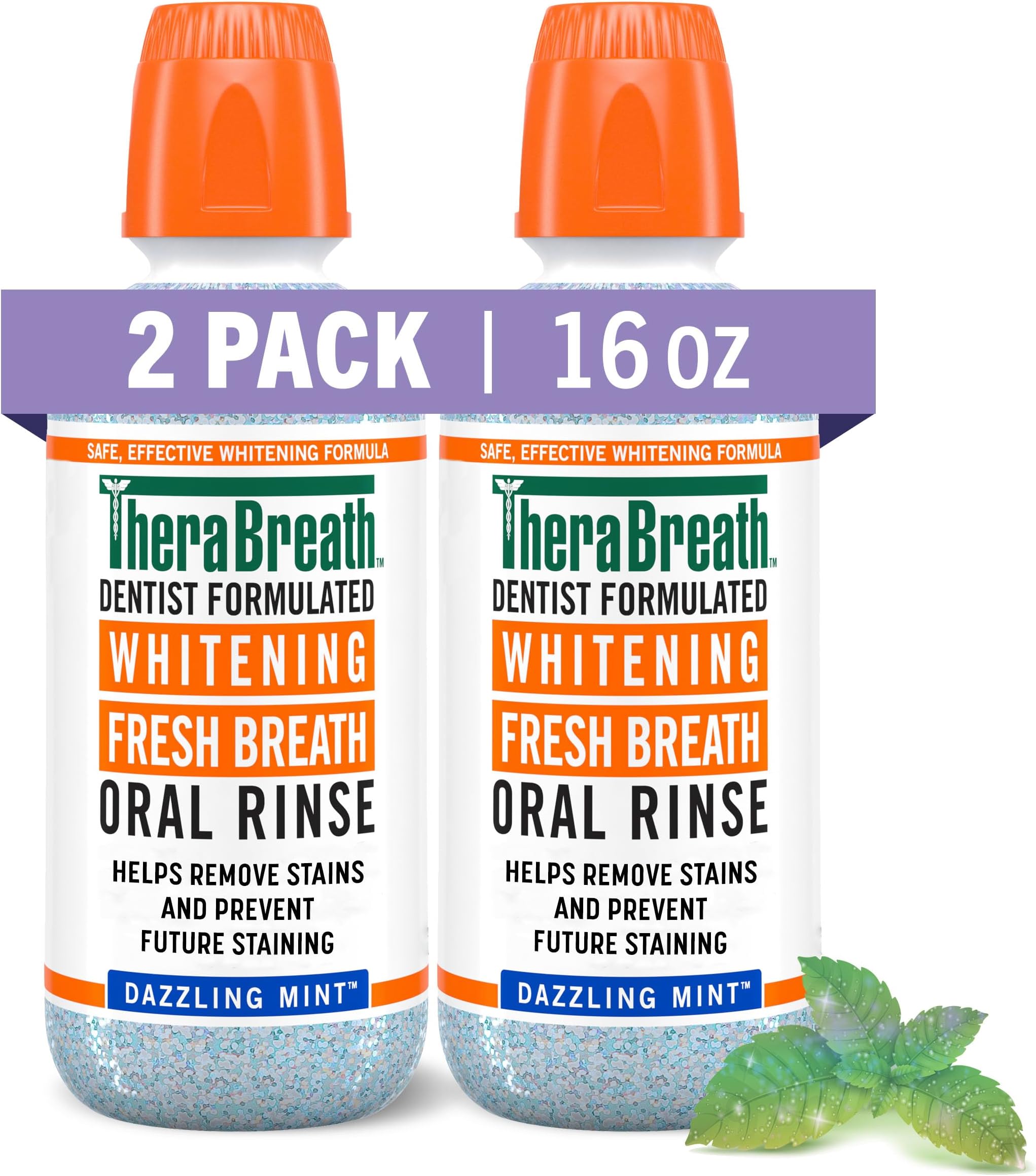 Amazon.com: TheraBreath Fresh Breath Mouthwash, Mild Mint Flavor ...
