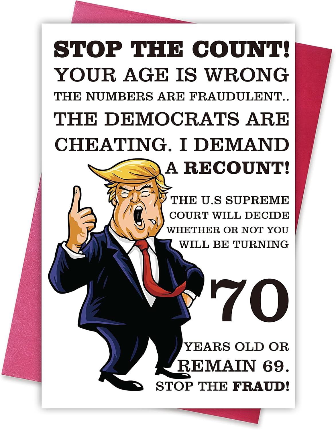 Amazon.com: Funny 70th Birthday Card, Hilarious 70 Years Old Birthday ...