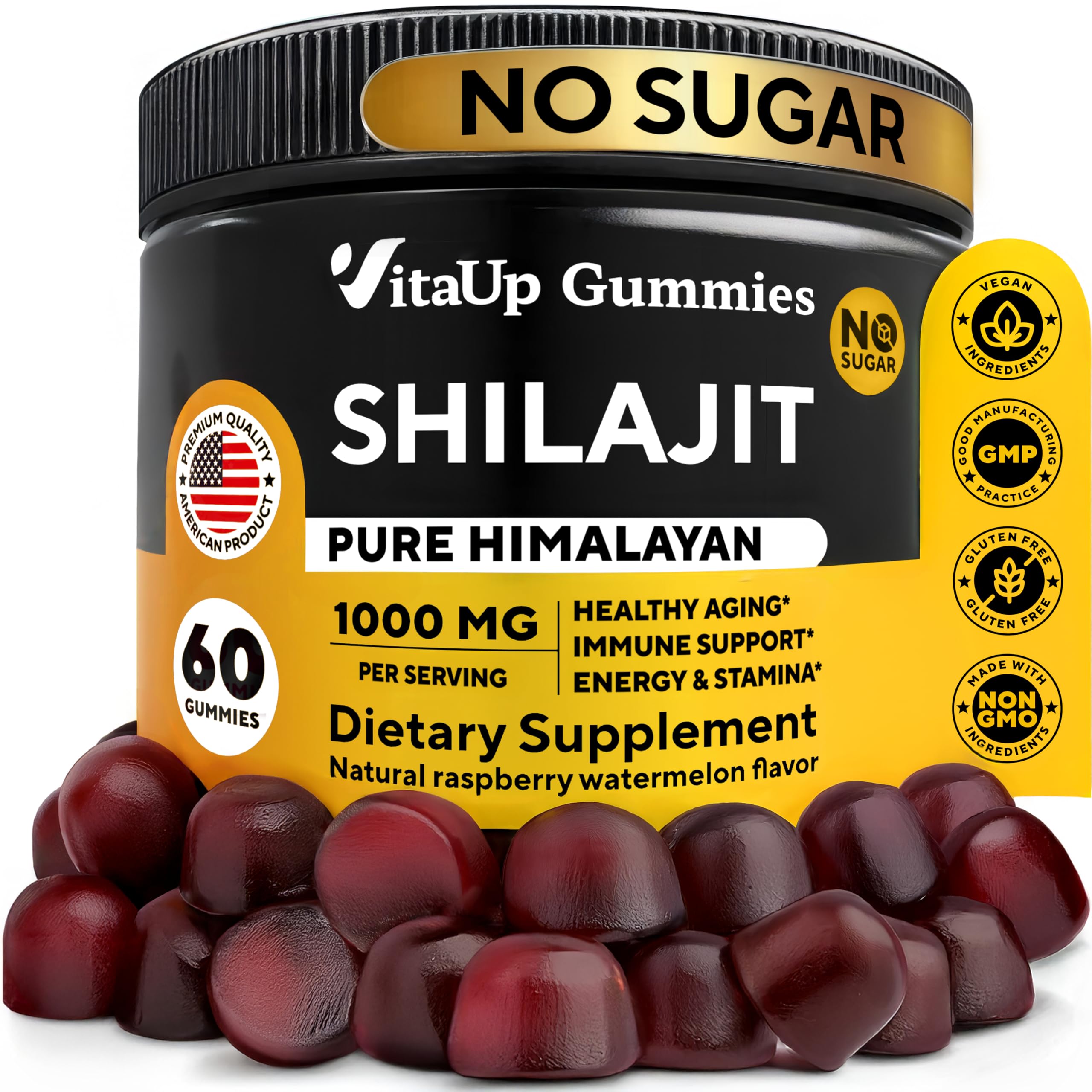 Amazon.com: VitaUp Himalayan Shilajit Gummies for Men & Women 1000mg ...