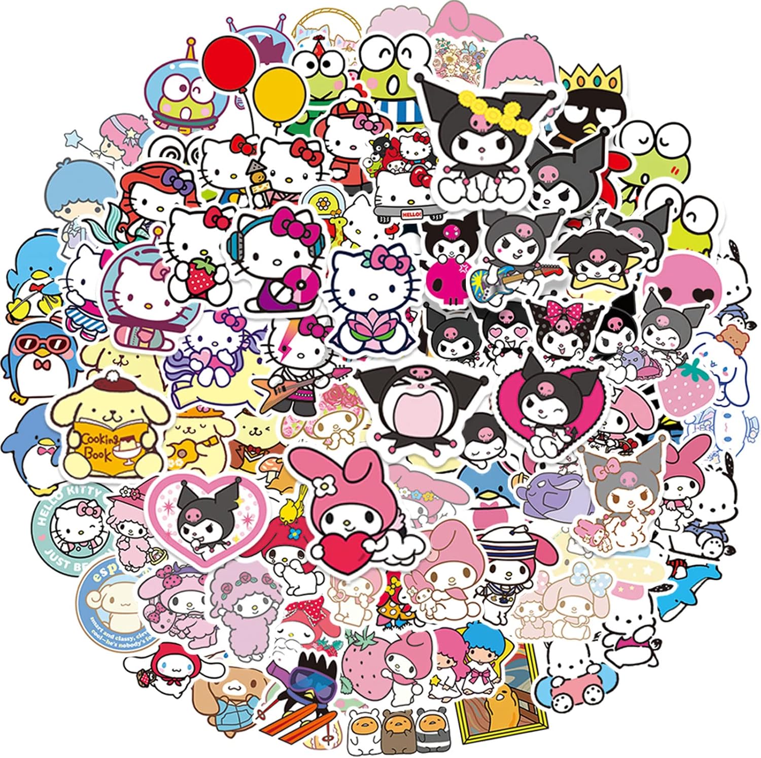 Amazon.com: 100 Pcs Cute Stickers for Kids Cute Stickers Kawaii Water ...