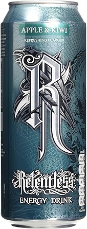 Relentless Energy Drink Apple and Kiwi 500ml : Amazon.co.uk: Grocery