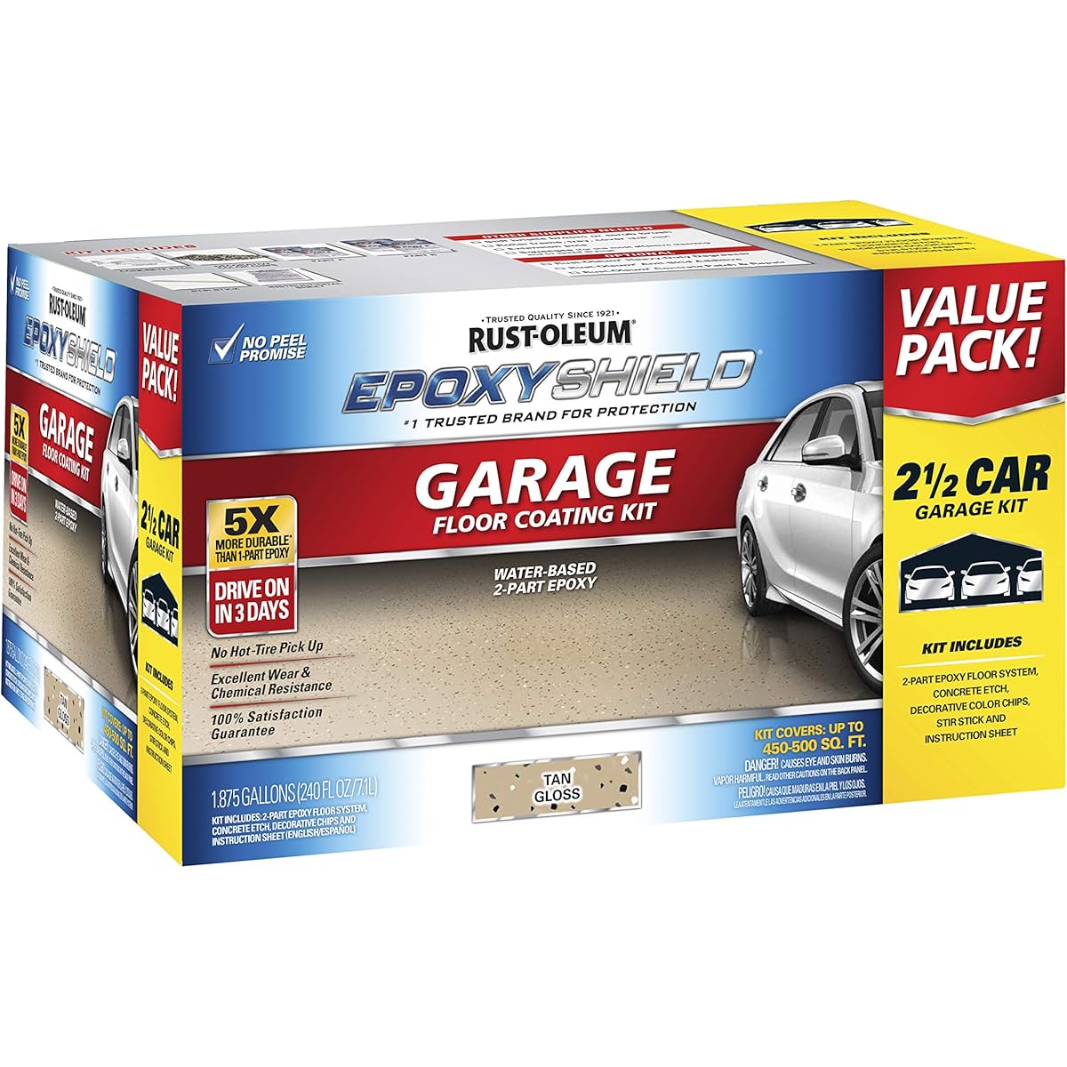 $23/mo - Finance Rust-Oleum 261846 EPOXYSHIELD Garage Floor Coating Kit ...