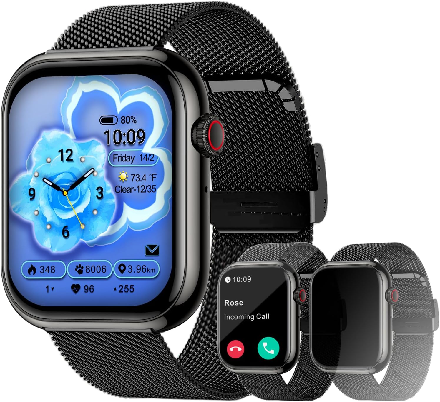 Amazon.com: BLUELOVER Men's Smart Watch Woman Pro，1.85-inch high ...