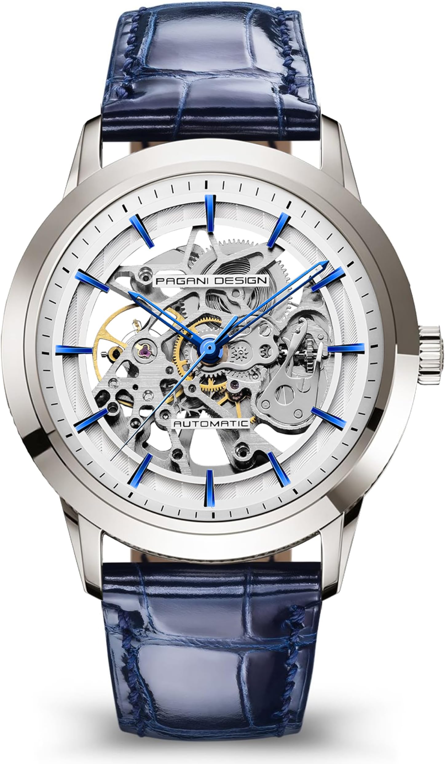 Buy Pagani Design 1638 Men's Automatic Watch 43 mm Skeletonized Men's ...