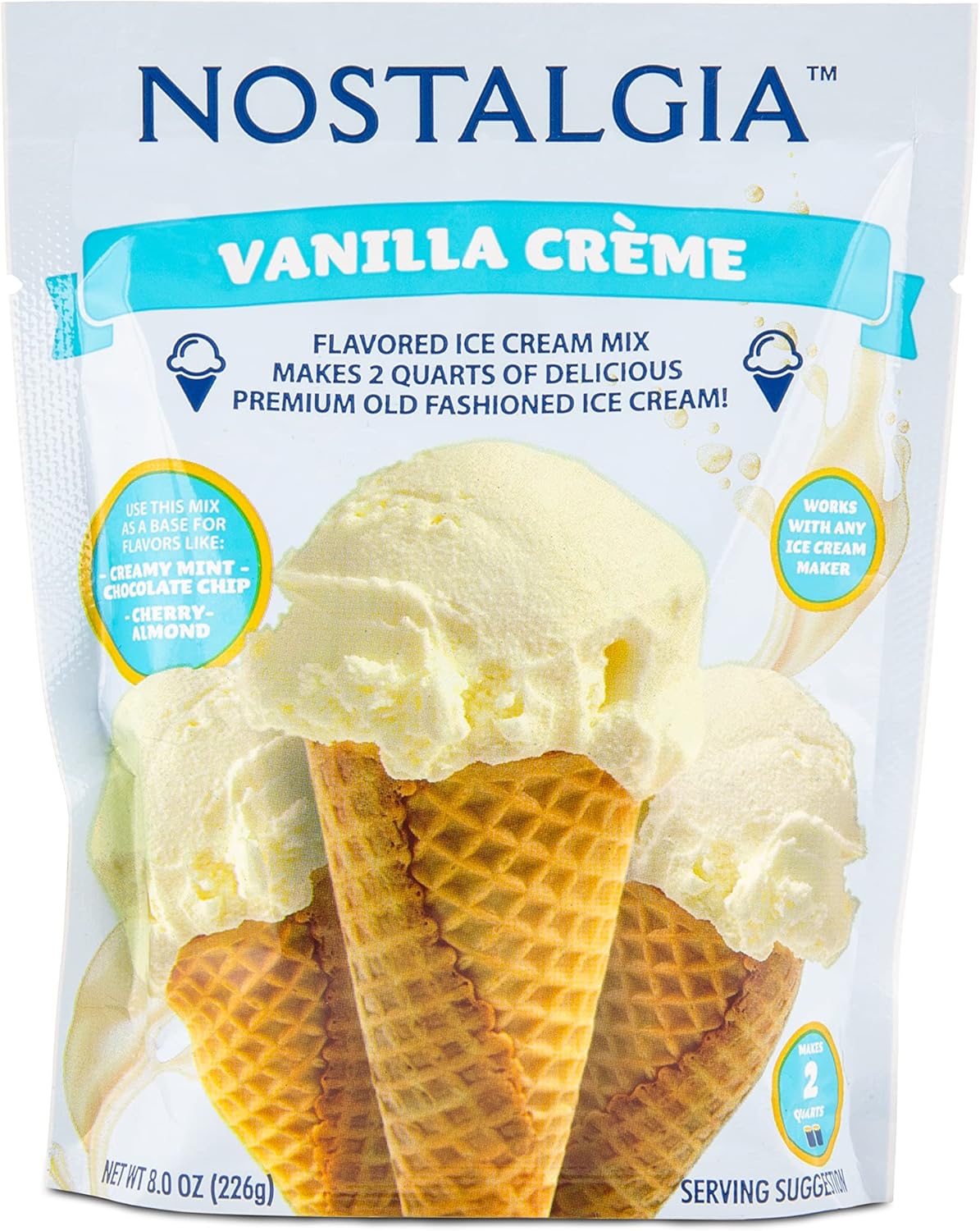 Brandclub - Nostalgia 2-Quart Homemade Premium Vanilla Crème Ice Cream ...