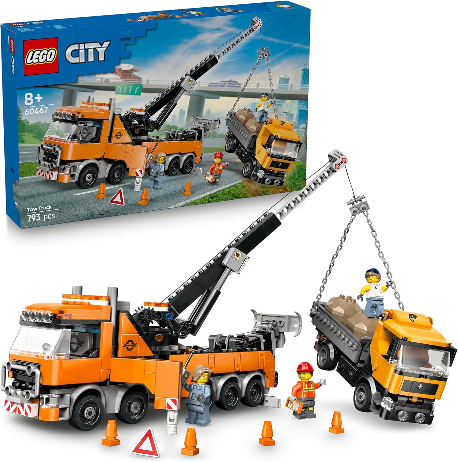 LEGO® City Heavy-Duty Recovery Tow Truck with Crane (793 pcs) Vehicle ...