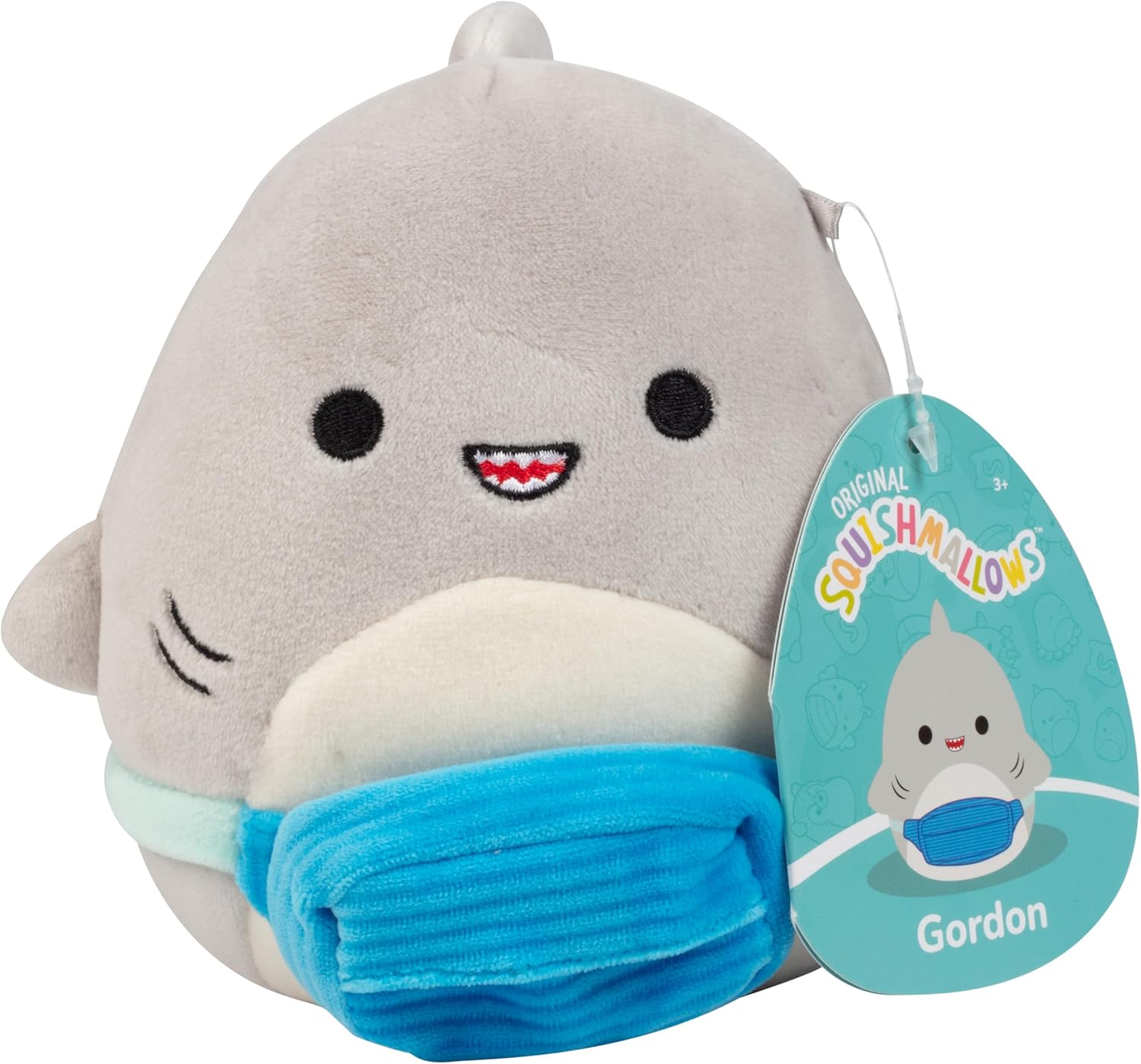 Amazon.com: Squishmallows Original 5-Inch Gordon The Shark - Official ...