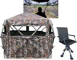 Amazon.com : CROSS MARS 5-Sided Ground See Through Hunting Blind ...