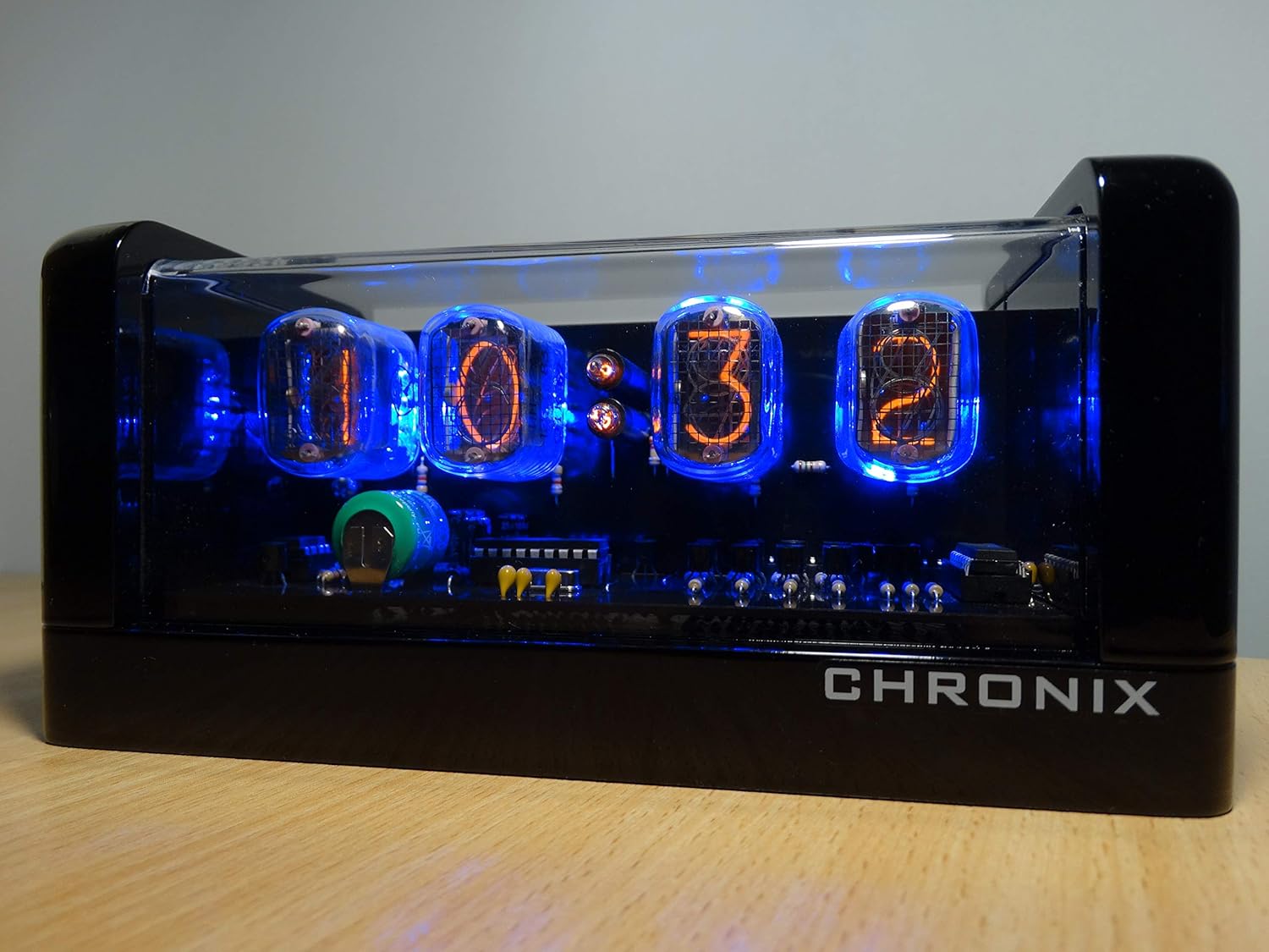 Amazon.com: CHRONIX Vintage Nixie Tube Clock with 4xIN-12 displays ...