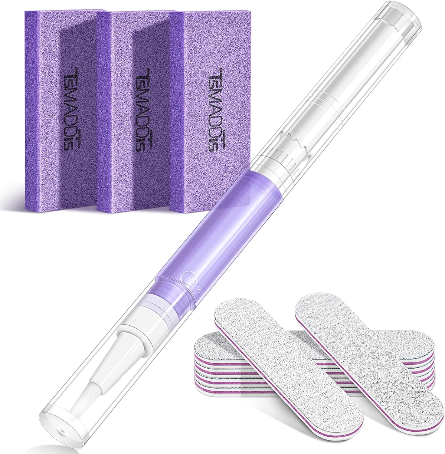 Amazon.com : Nail Buffers and Files, TsMADDTs Manicure Tools Kit with 6 ...