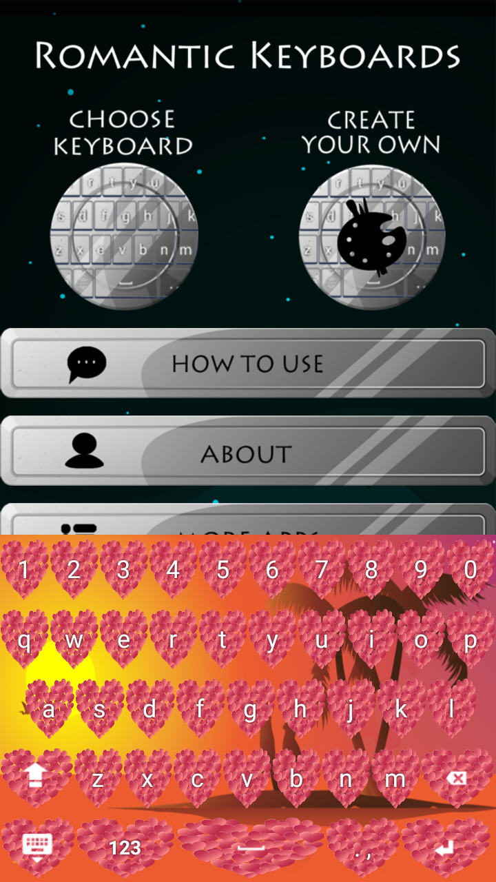Romantic Keyboards - App on Amazon Appstore