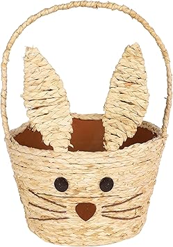 Amazon.com: Juegoal Easter Bunny Woven Basket for Party Favors ...