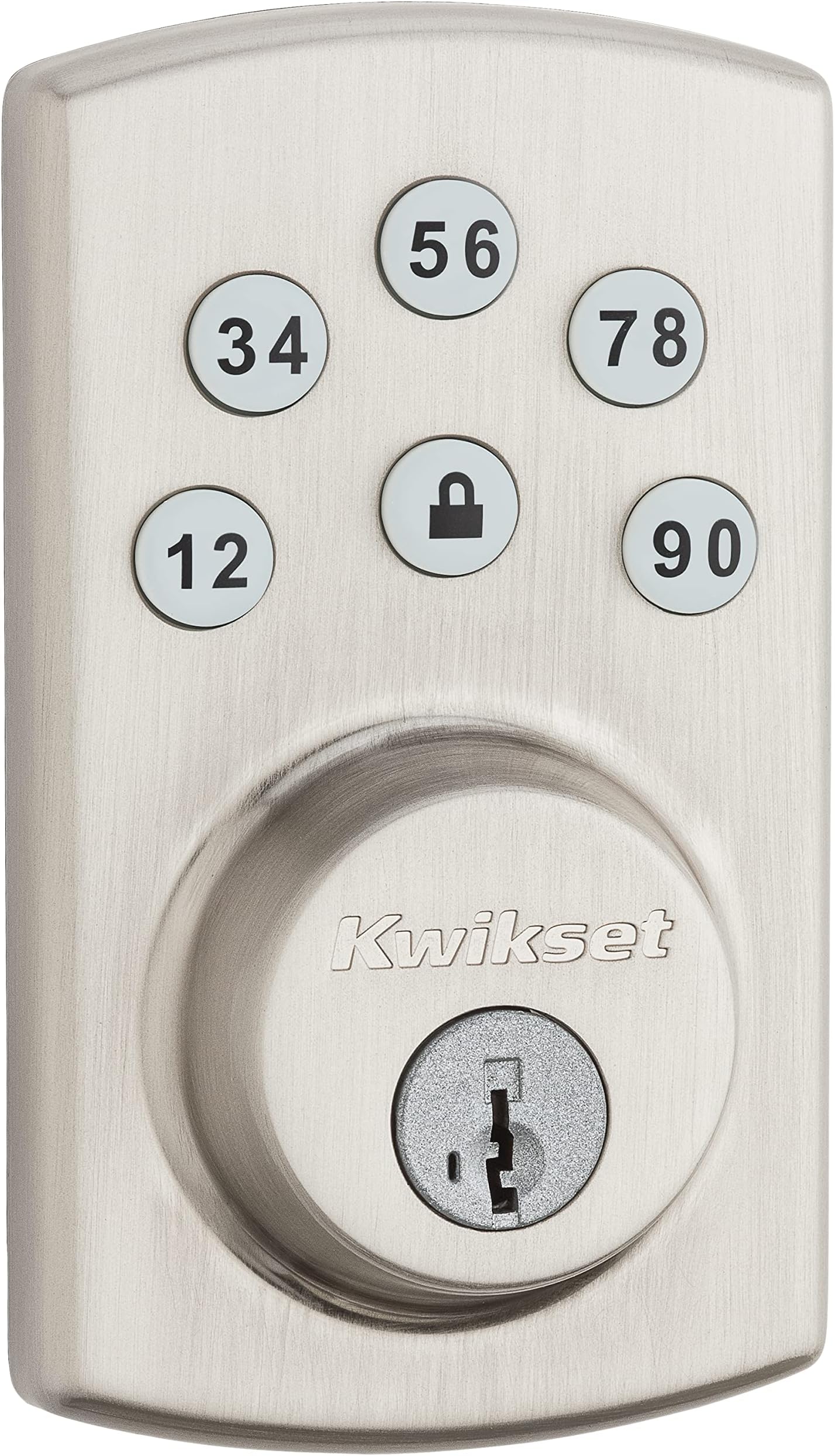 Kwikset 907-2-11PS Powerbolt 2 Touchpad Electronic Deadbolt Smart Key ...